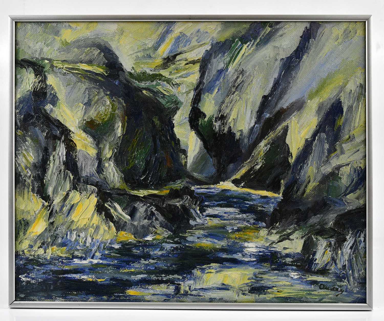 Lot 572 - HARRY OUSEY (1915-1985); oil on board,