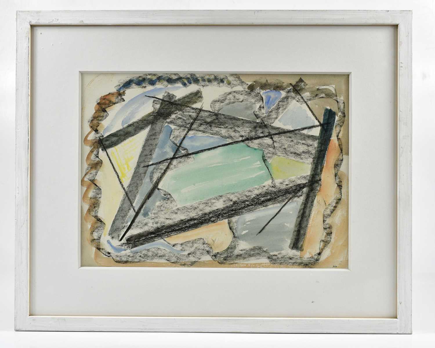 Lot 205 - HARRY OUSEY (1915-1985); mixed media,
