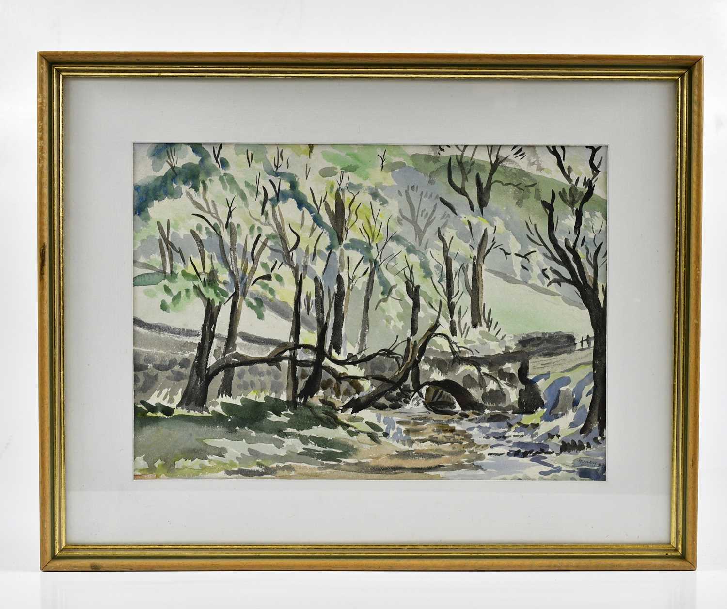 Lot 100 - HARRY OUSEY (1915-1985); watercolour, 'The