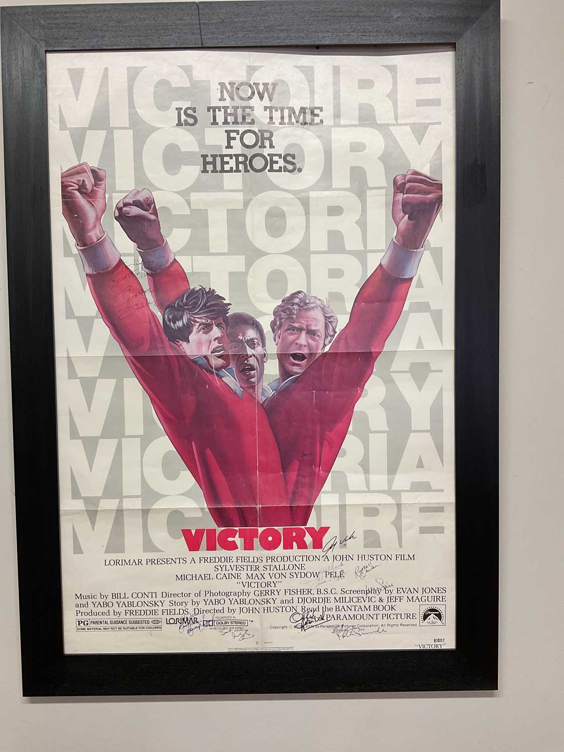 Lot 2129 - 'Escape to Victory'; a rare original poster