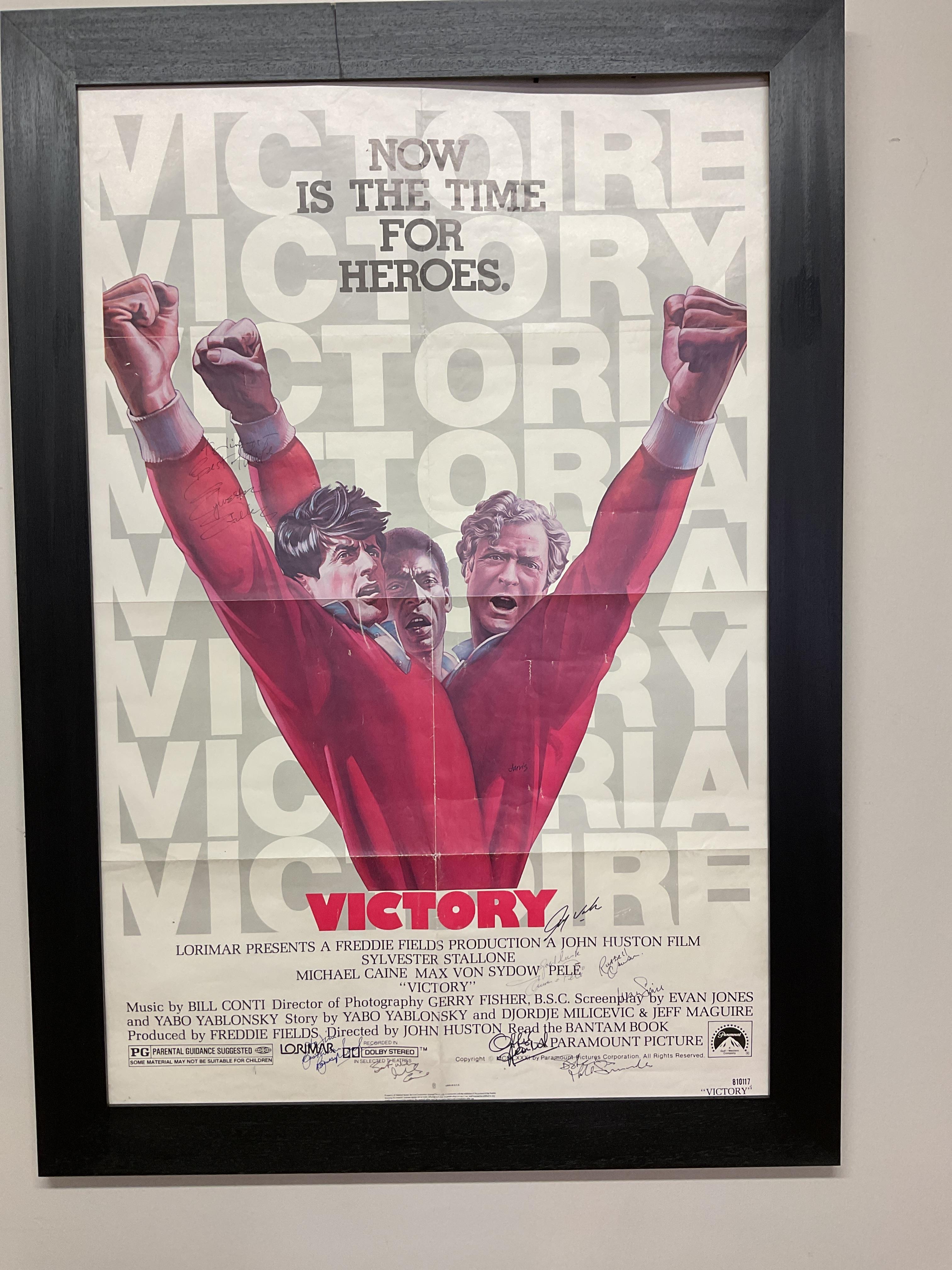 Lot 2129 - 'Escape to Victory'; a rare original poster