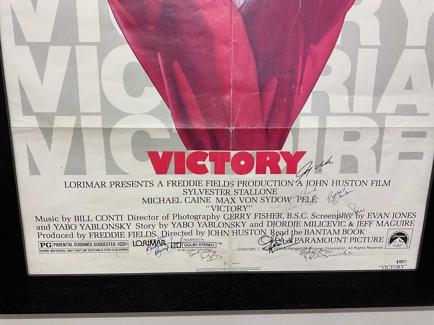 Lot 2129 - 'Escape to Victory'; a rare original poster