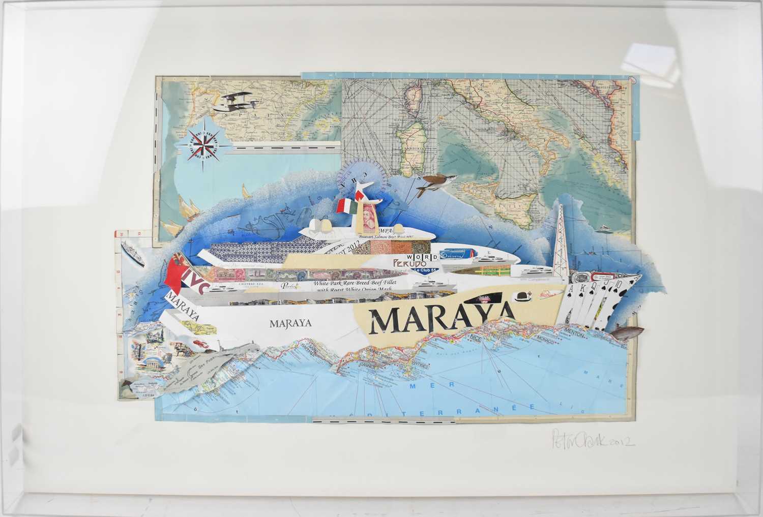Lot 228 - PETER CLARK (born 1944); collage of the