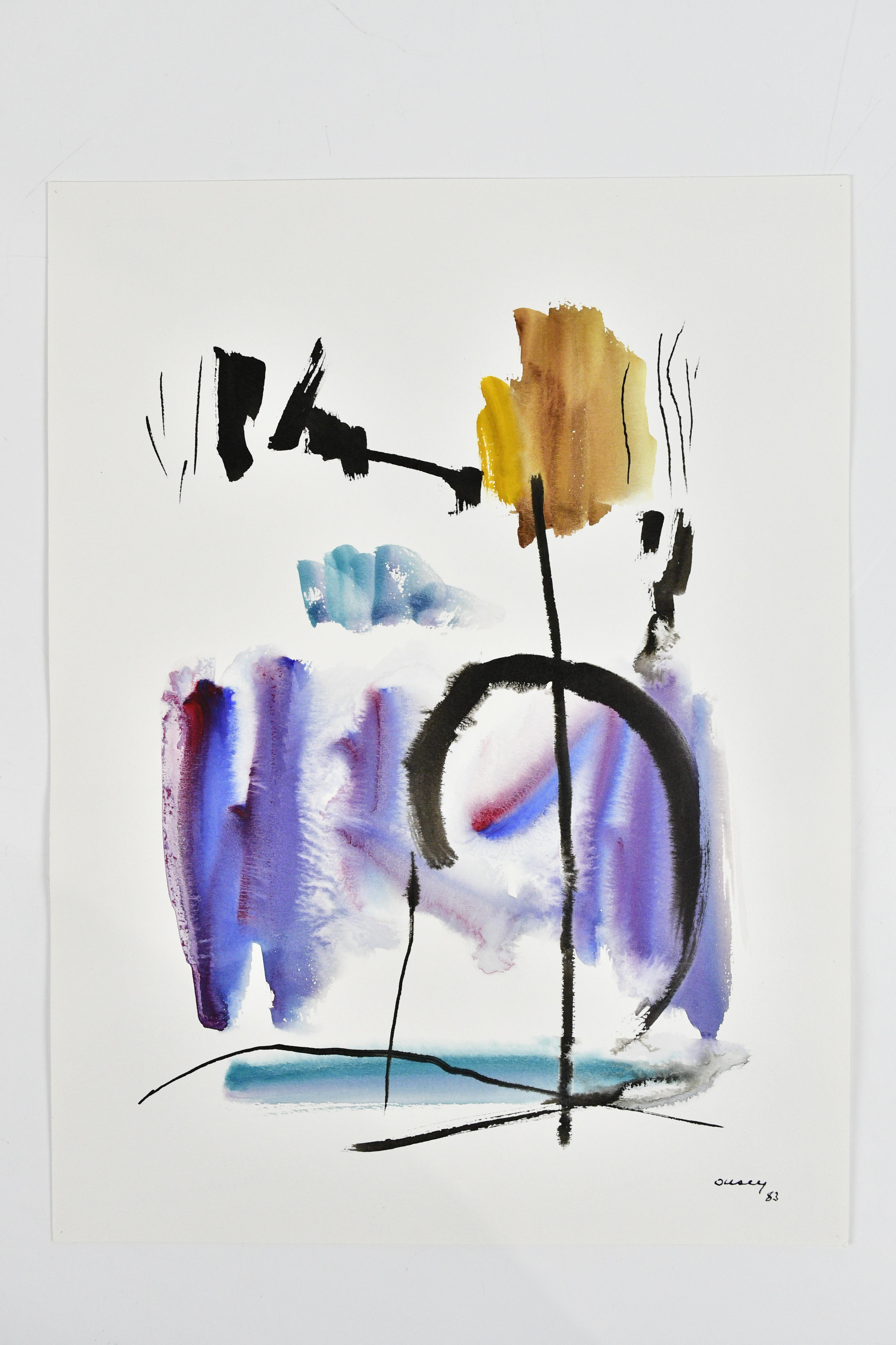 Lot 310 - HARRY OUSEY (1915-1985); watercolour,