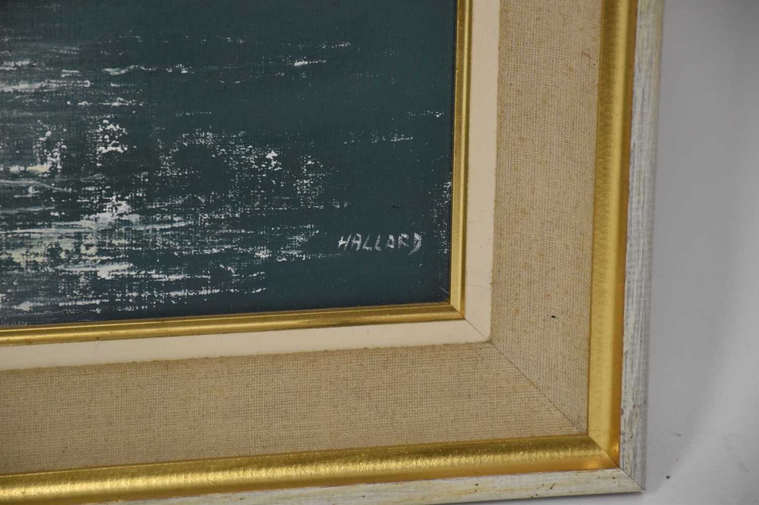 Lot 1079 - NIGEL HALLARD; a large oil on canvas board,