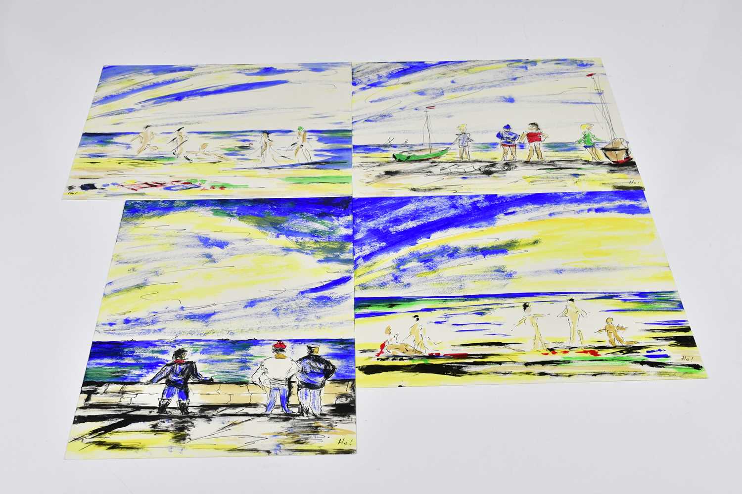 Lot 73 - HARRY OUSEY (1915-1985); a set of four