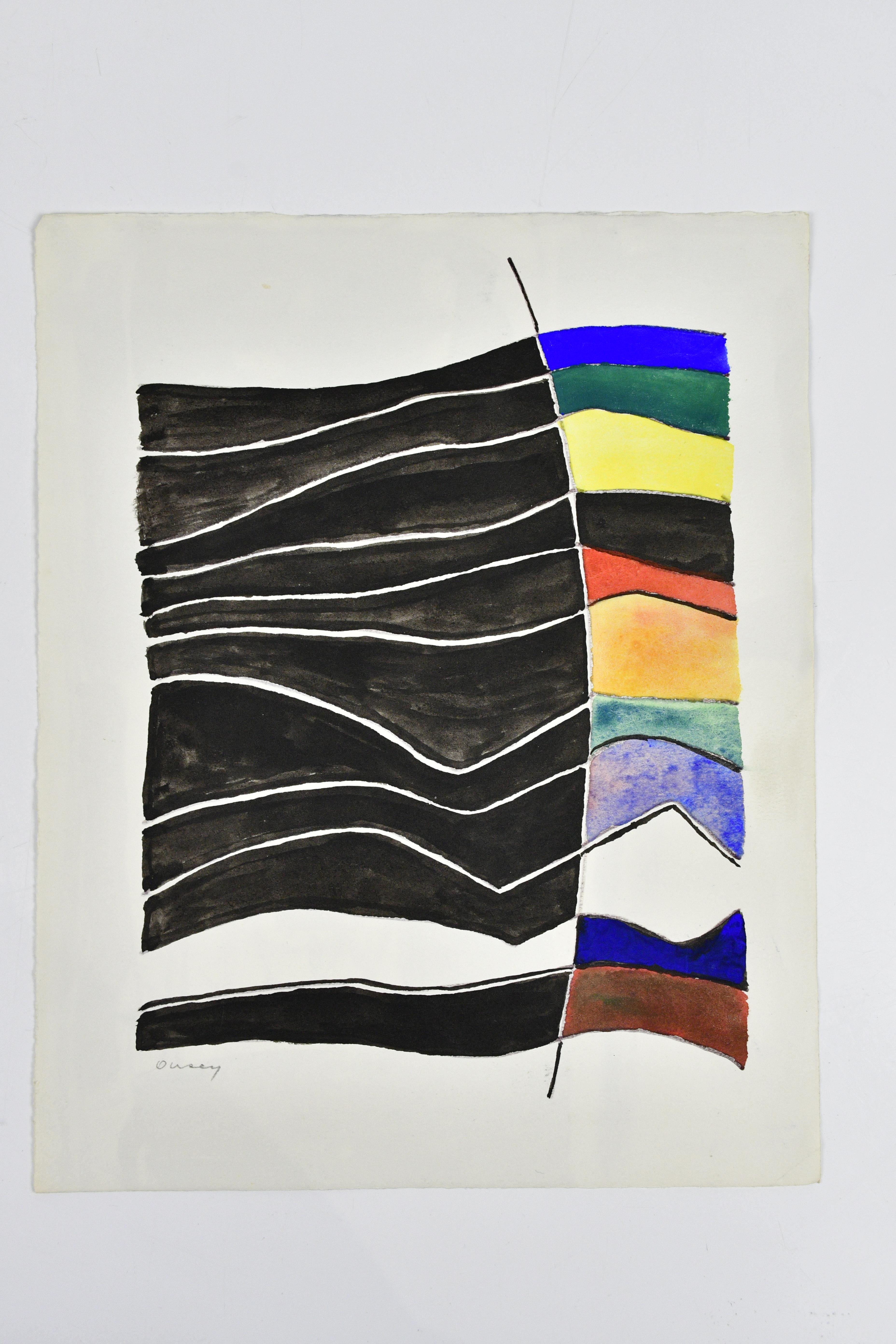 Lot 400 - HARRY OUSEY (1915-1985); watercolour,