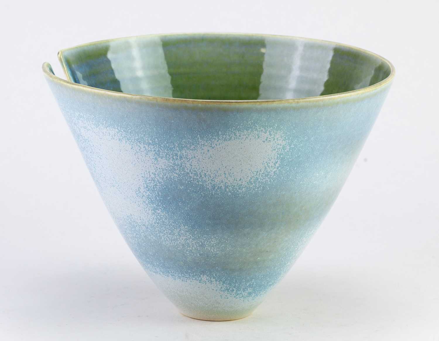 Lot 418 - PETER LANE (born 1932); a conical porcelain