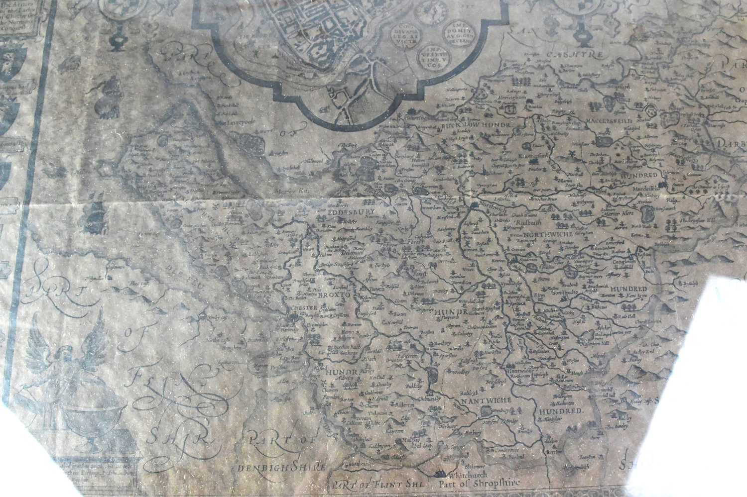 Lot 645 - A reproduction artificially aged John Speed