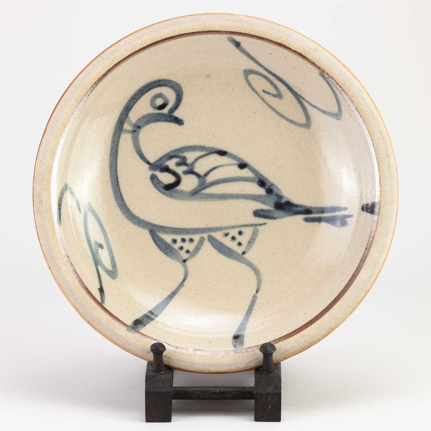 Lot 550 - SVEND BAYER (born 1946); a stoneware dish