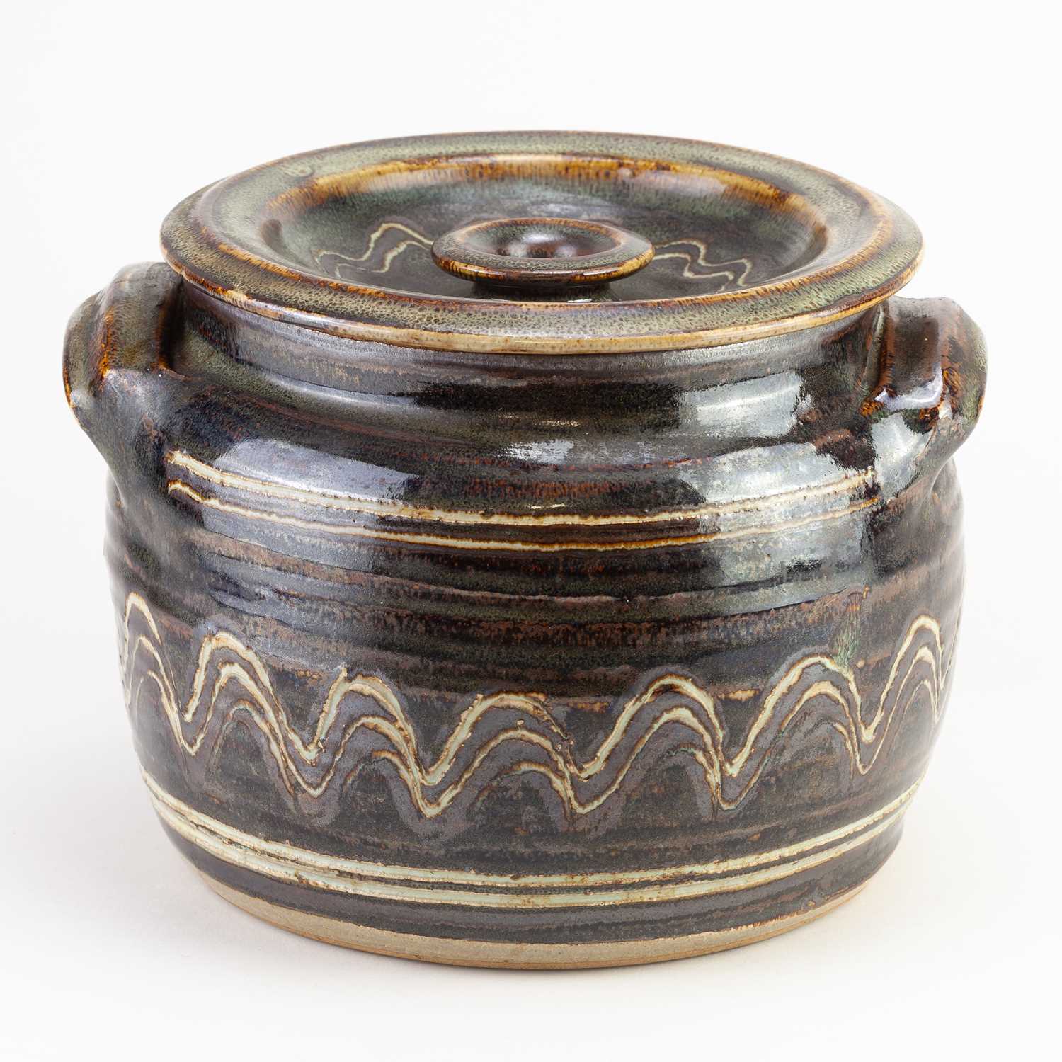 Lot 465 - Winchcombe Pottery; a stoneware casserole