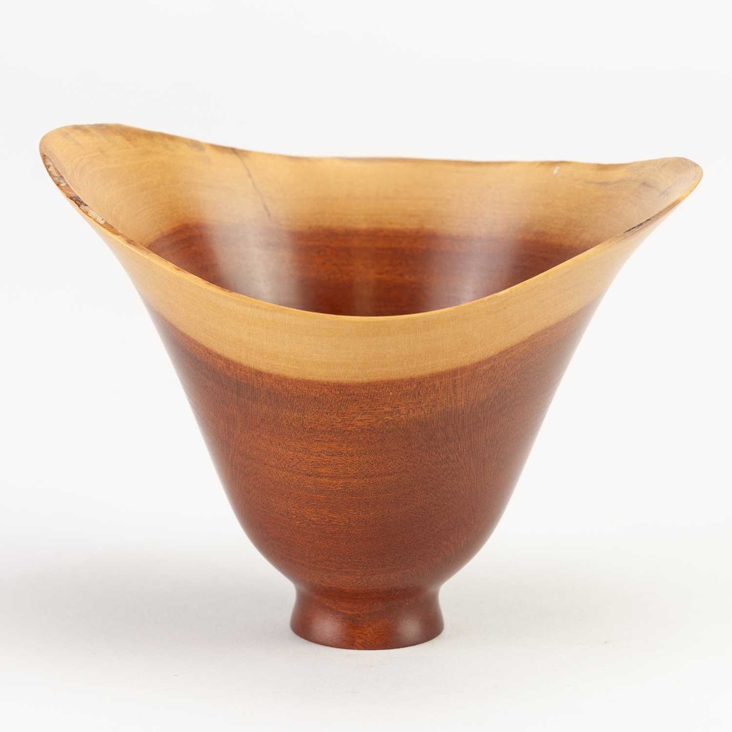 Lot 602 - BERT MARSH (1932-2011); a pink ivory vase