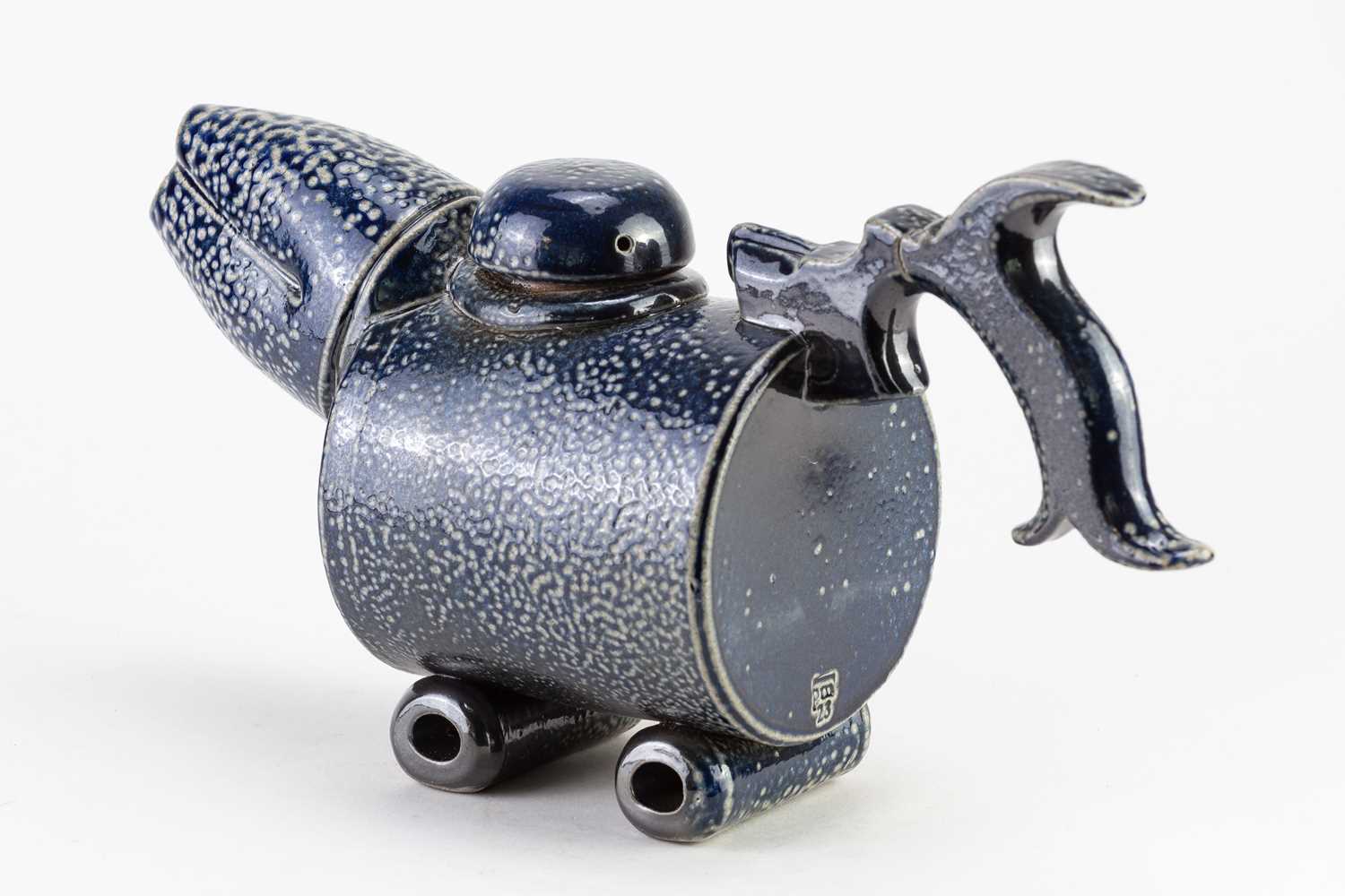 Lot 421 - PETER MEANLEY (born 1944); a salt glazed