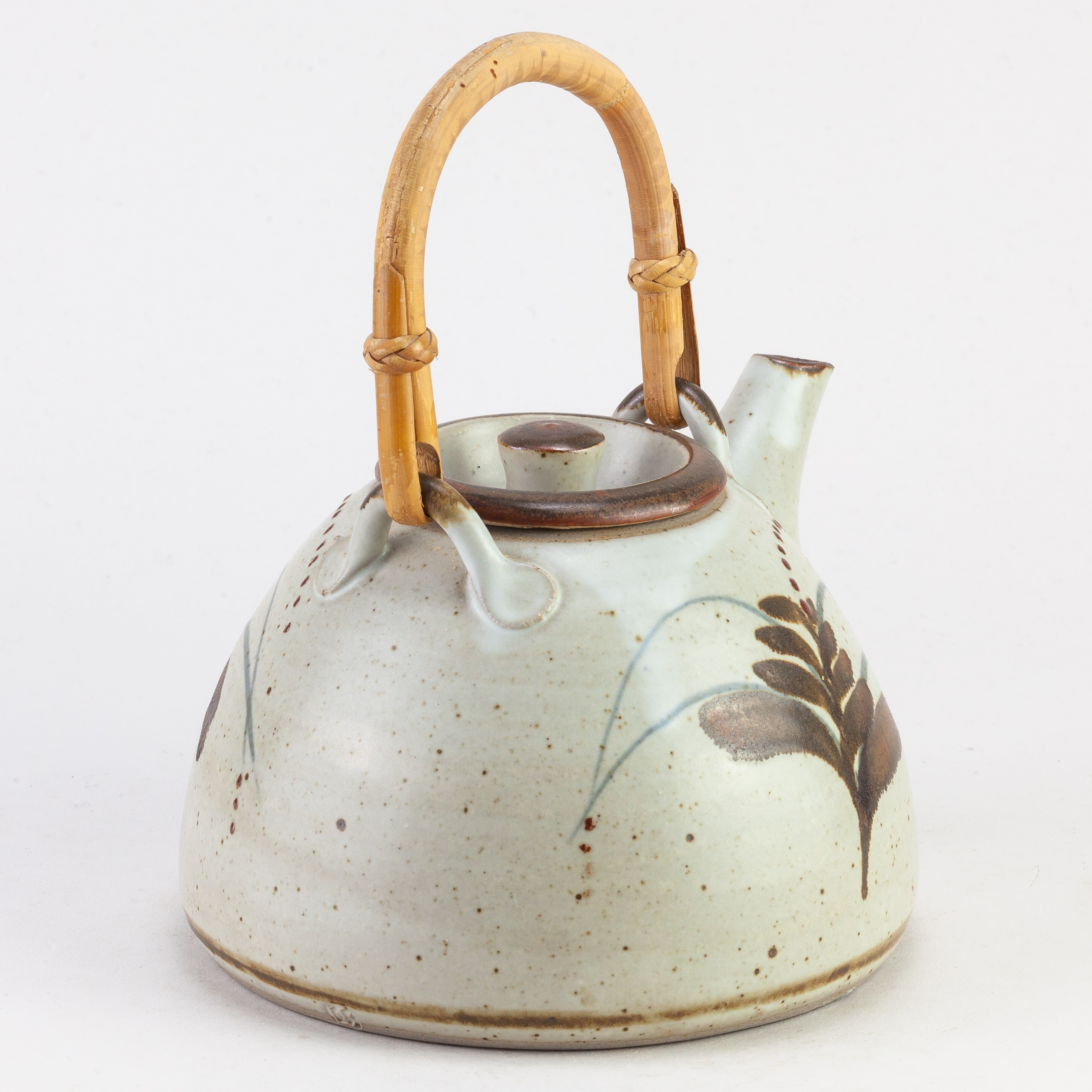 Lot 145 - Lowerdown Pottery; a stoneware teapot with