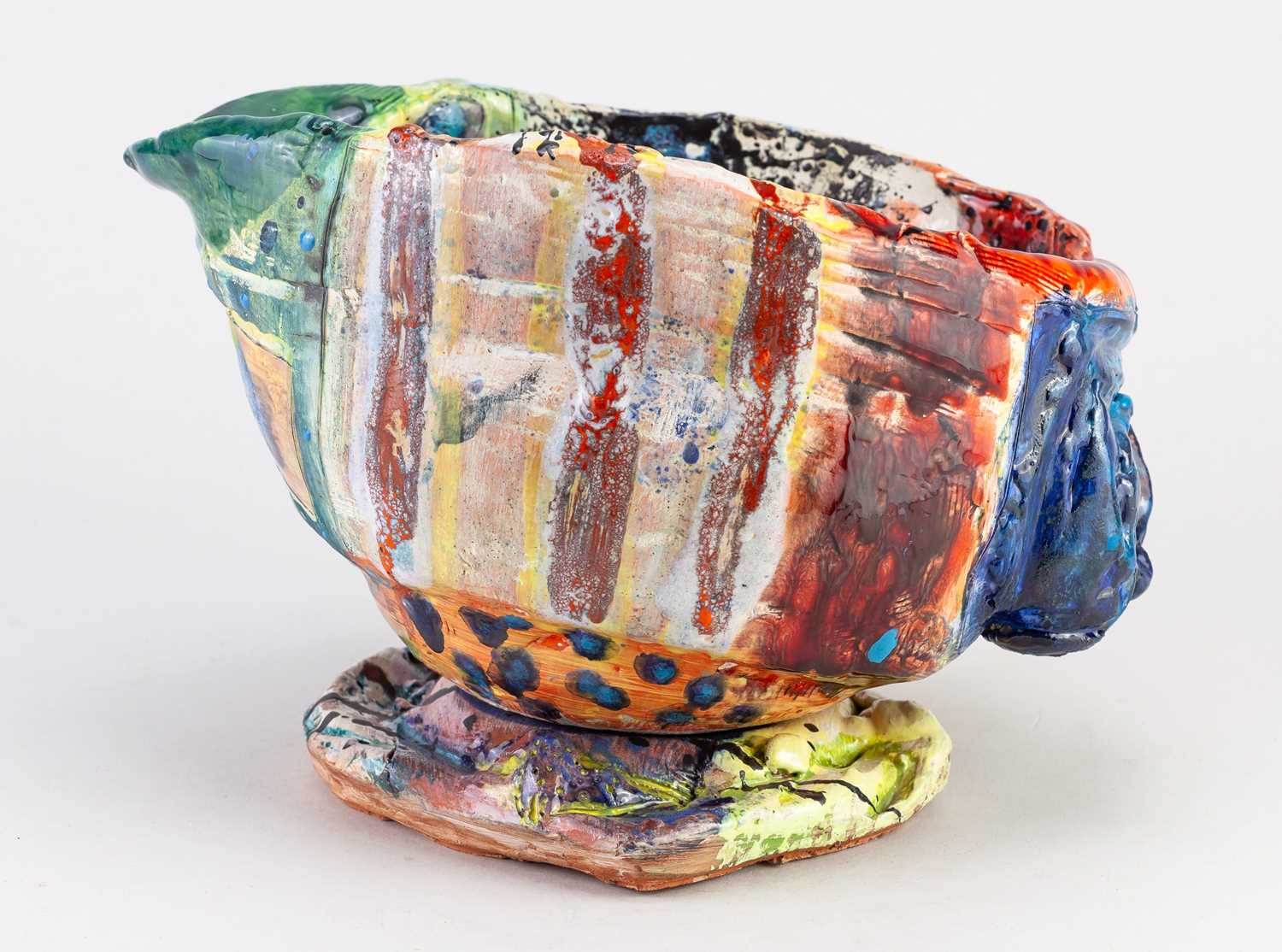 Lot 344 - LINDA STYLES (born 1954); a terracotta jug