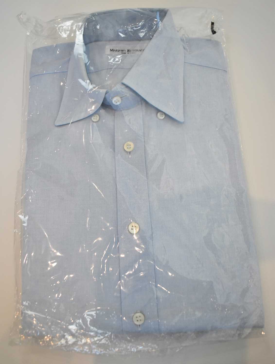 Lot 278 - MARIANO RUBINACCI; a blue cotton long sleeve