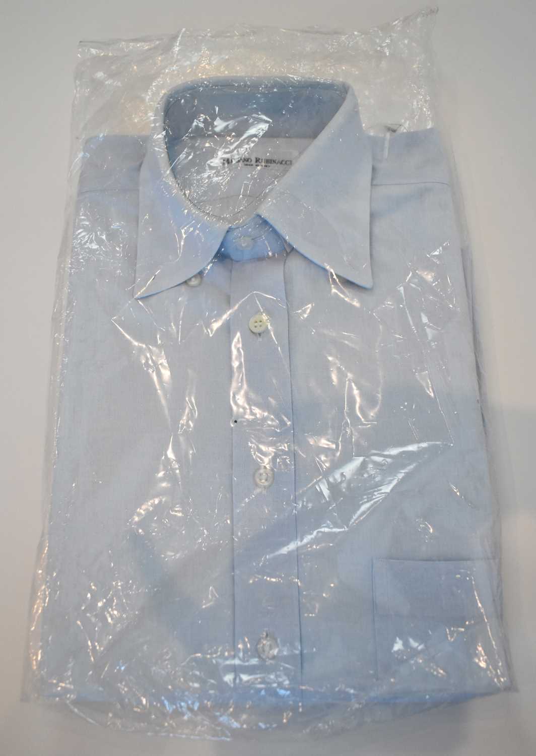 Lot 282 - MARIANO RUBINACCI; a blue cotton long sleeve