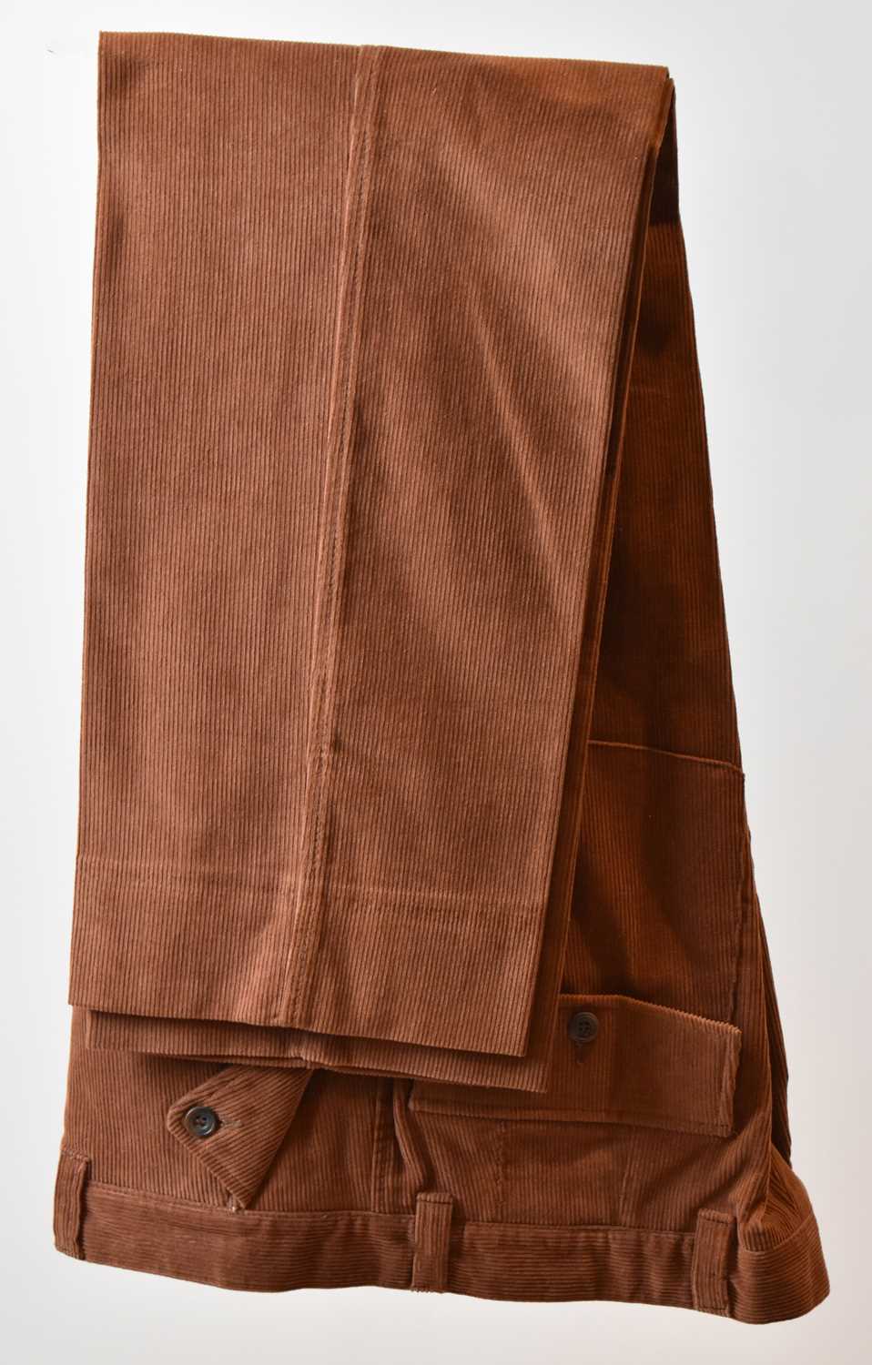 Lot 384 - MARIANO RUBINACCI; a pair of brown cotton