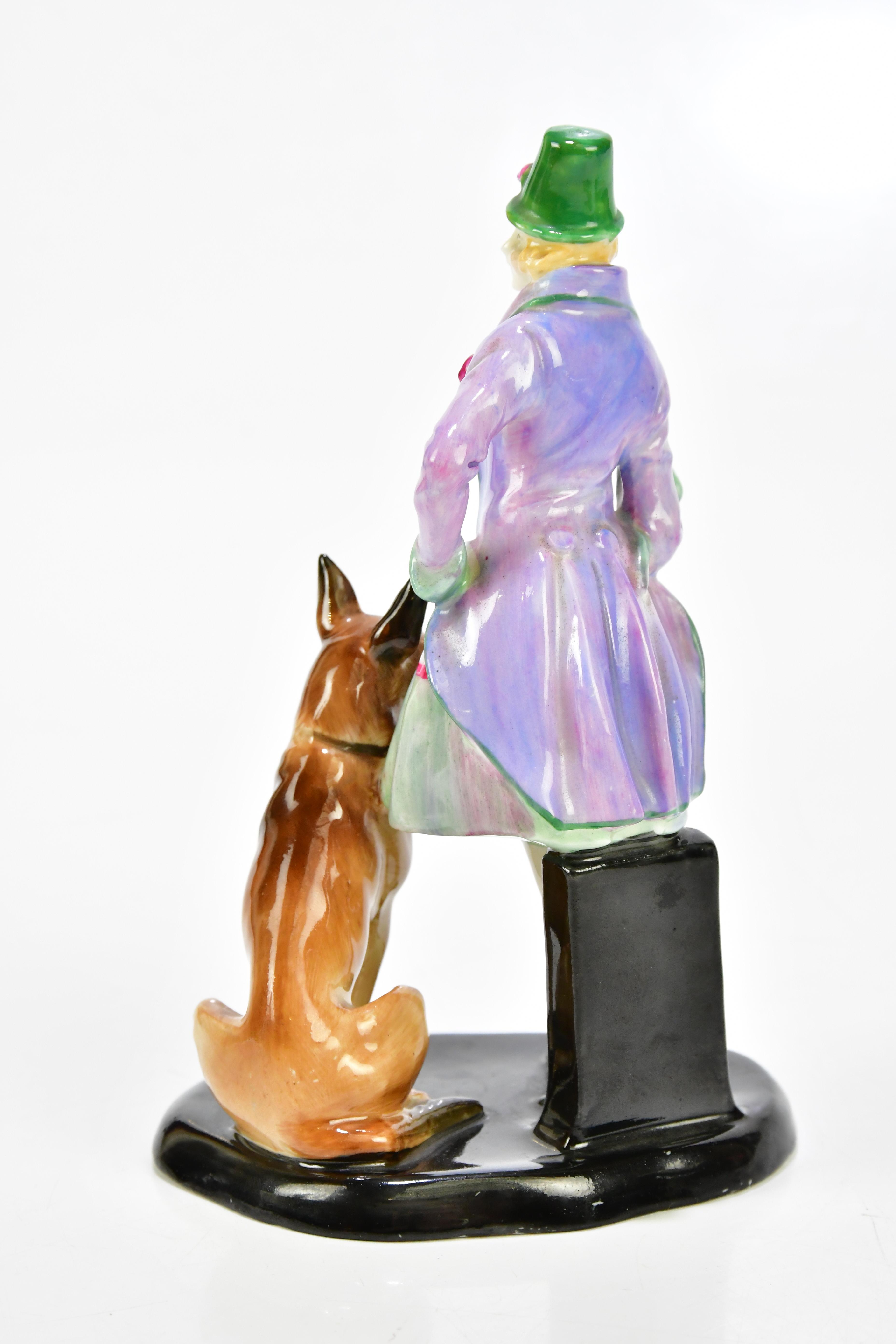 Lot 2207 - ROYAL DOULTON; HN1347, 'Moira With Dog',