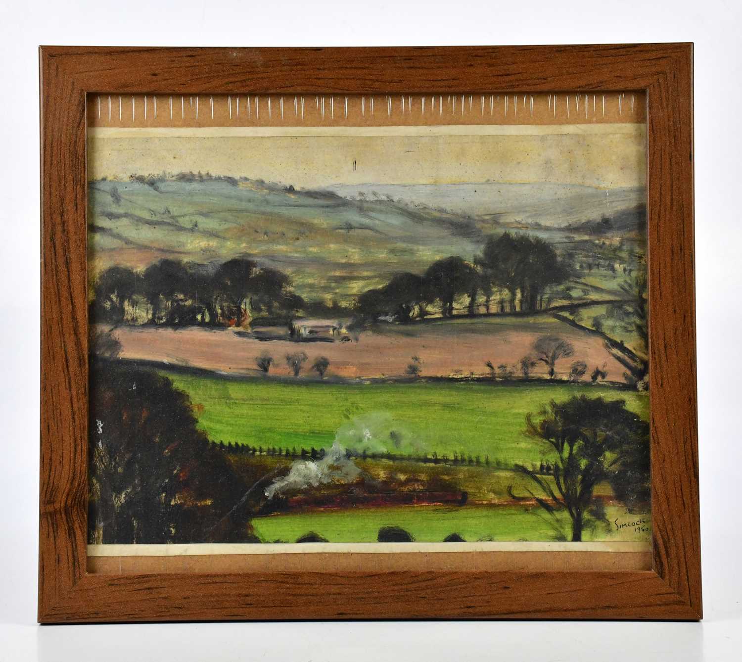 Lot 308 - JACK SIMCOCK (1929-2012); oil on paper,