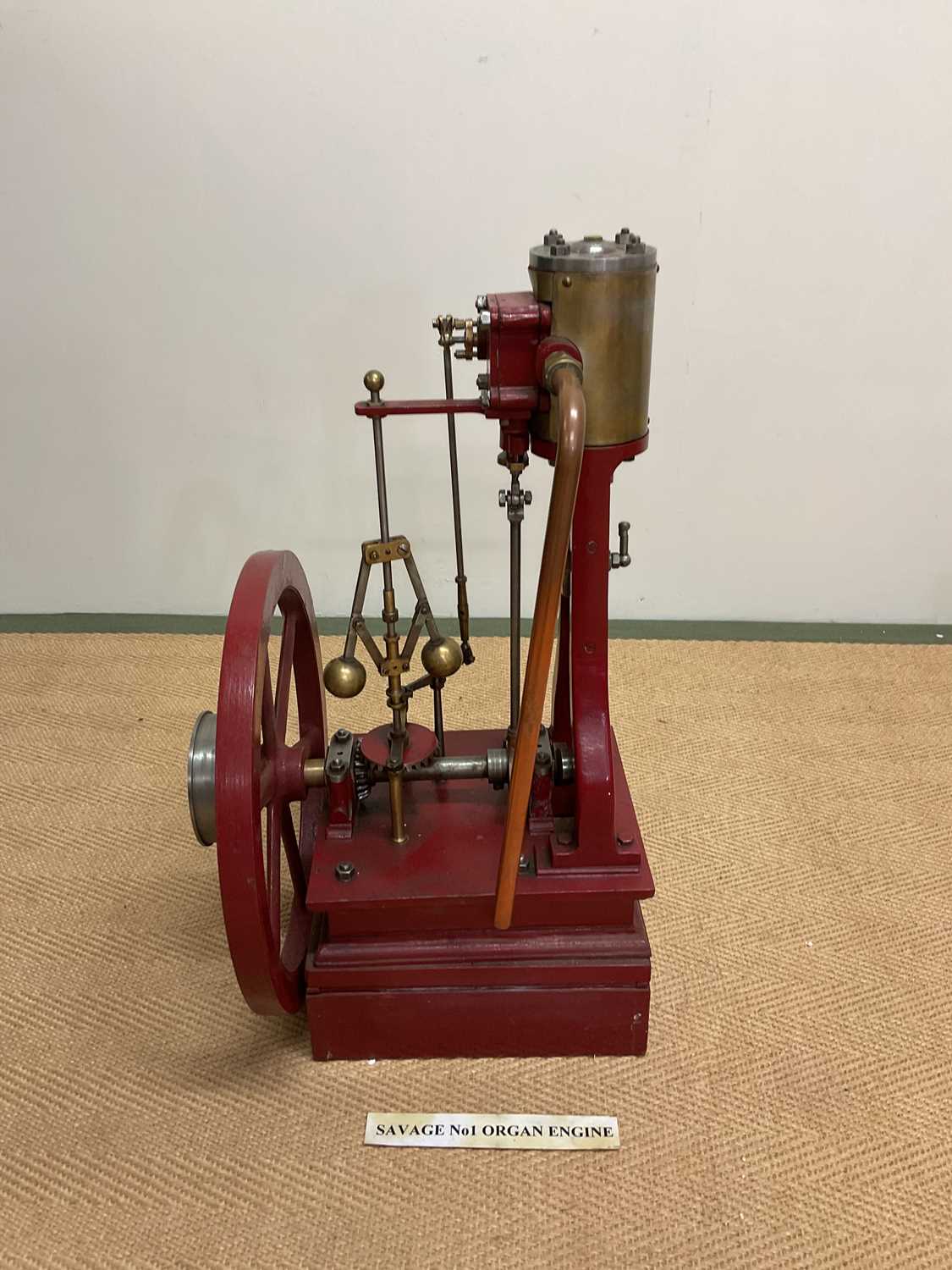 Lot 2 - A large scratch-built static engine with six