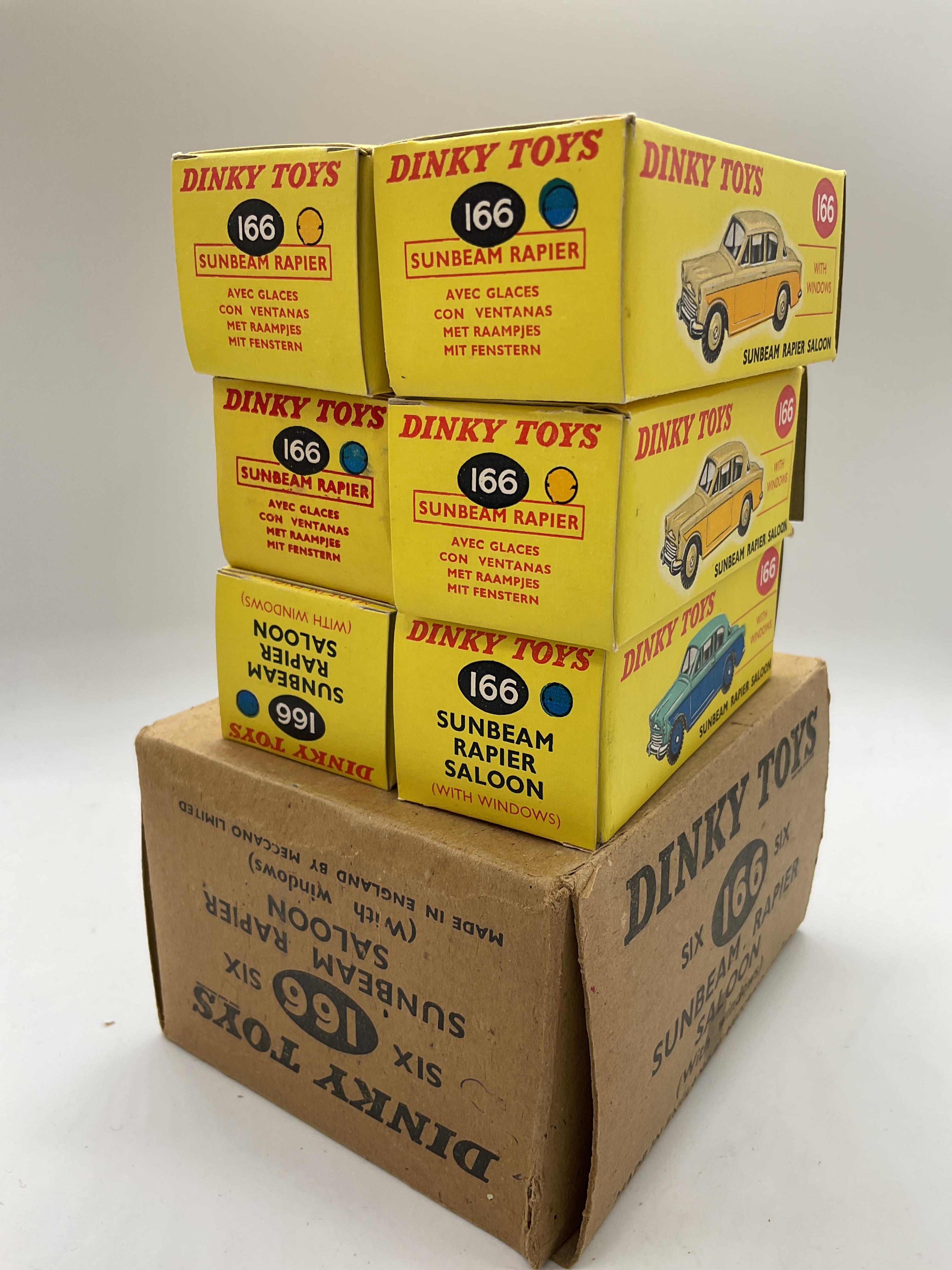 Lot 50 - DINKY; a trade box set of six individually
