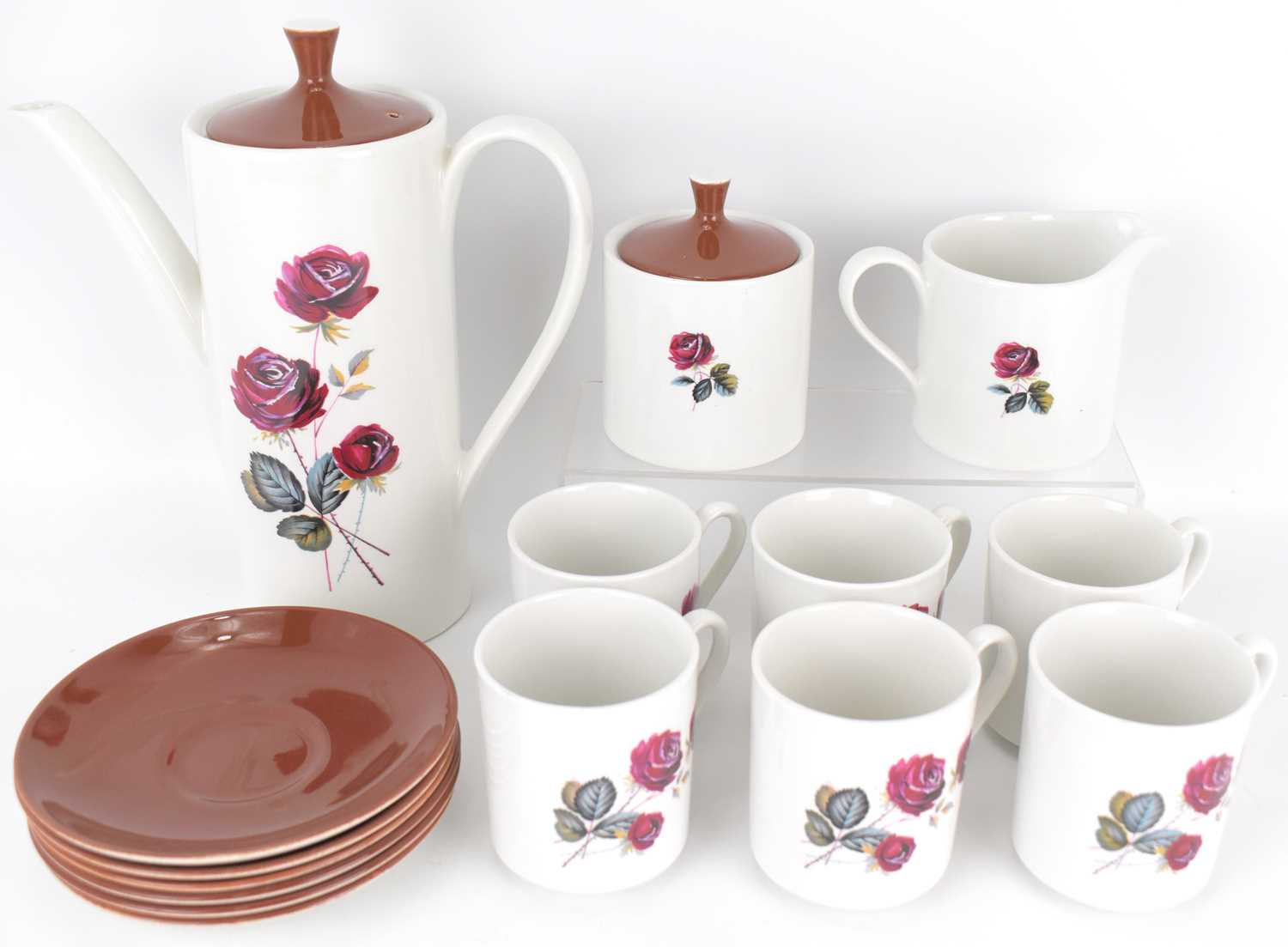 Lot 288 - MYOTT'S; a 1960s fifteen-piece coffee set