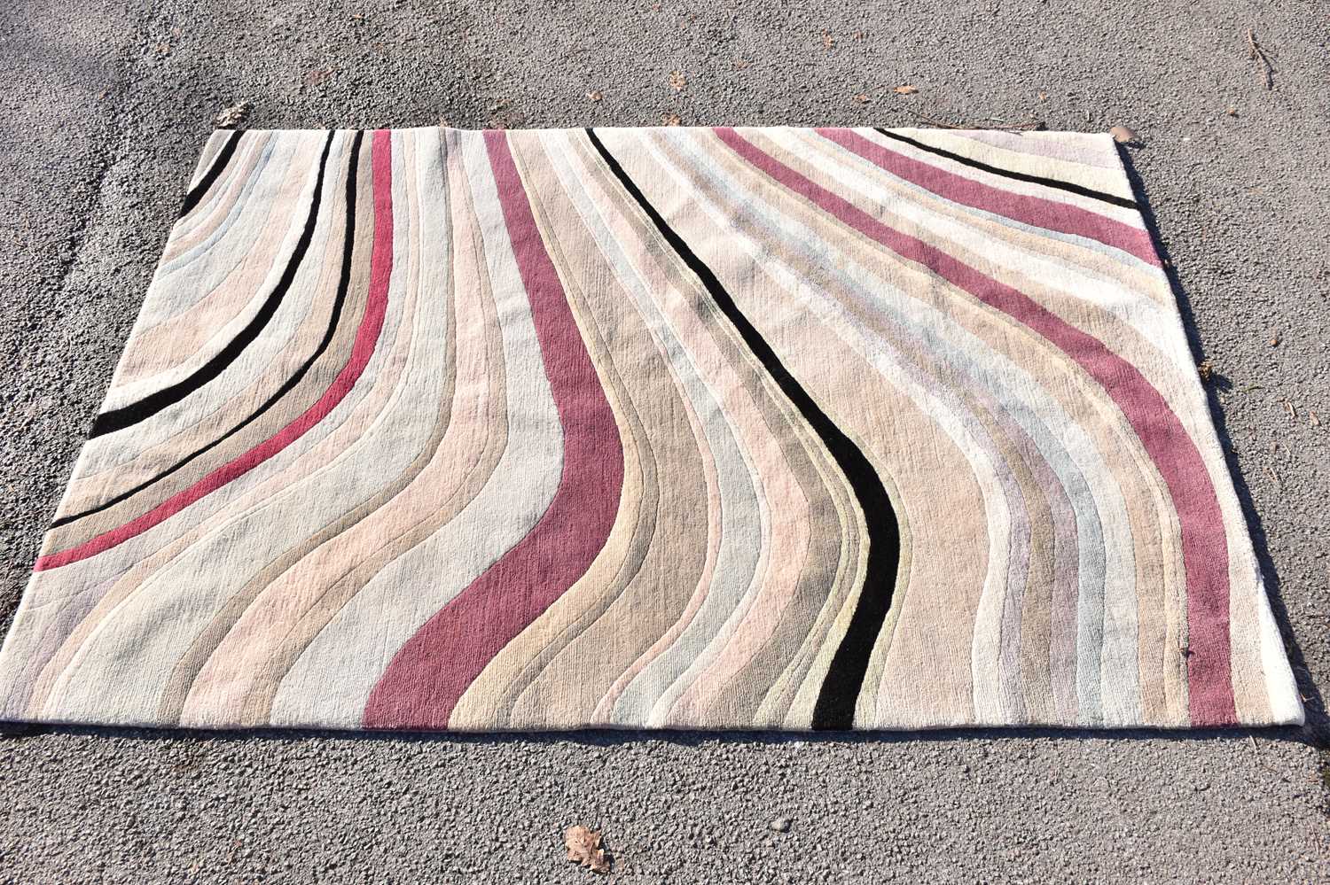 Lot 6471 - PAUL SMITH; a contemporary rug with linear