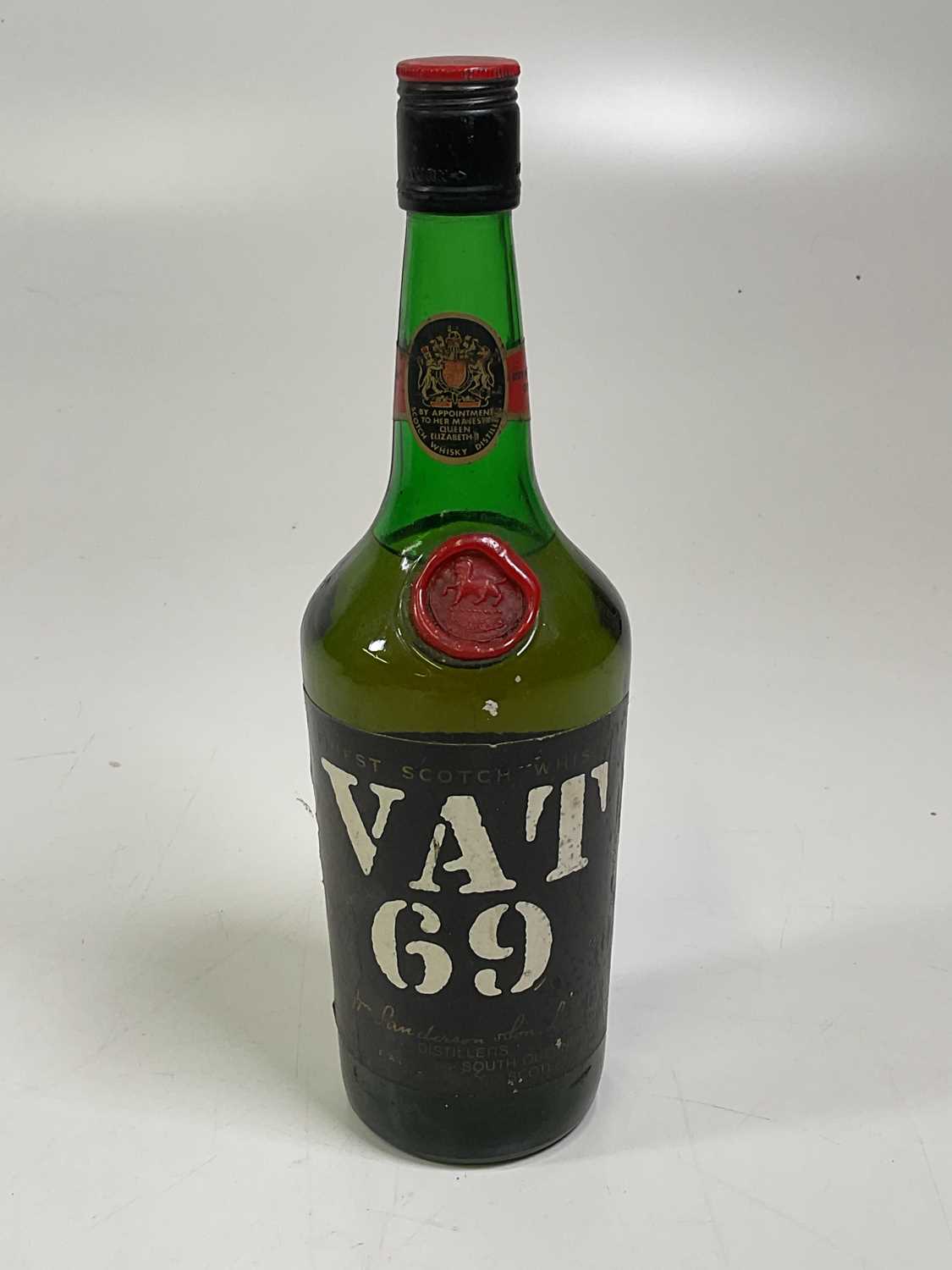 Lot 278 - A single bottle of VAT 69 Scotch Whisky.