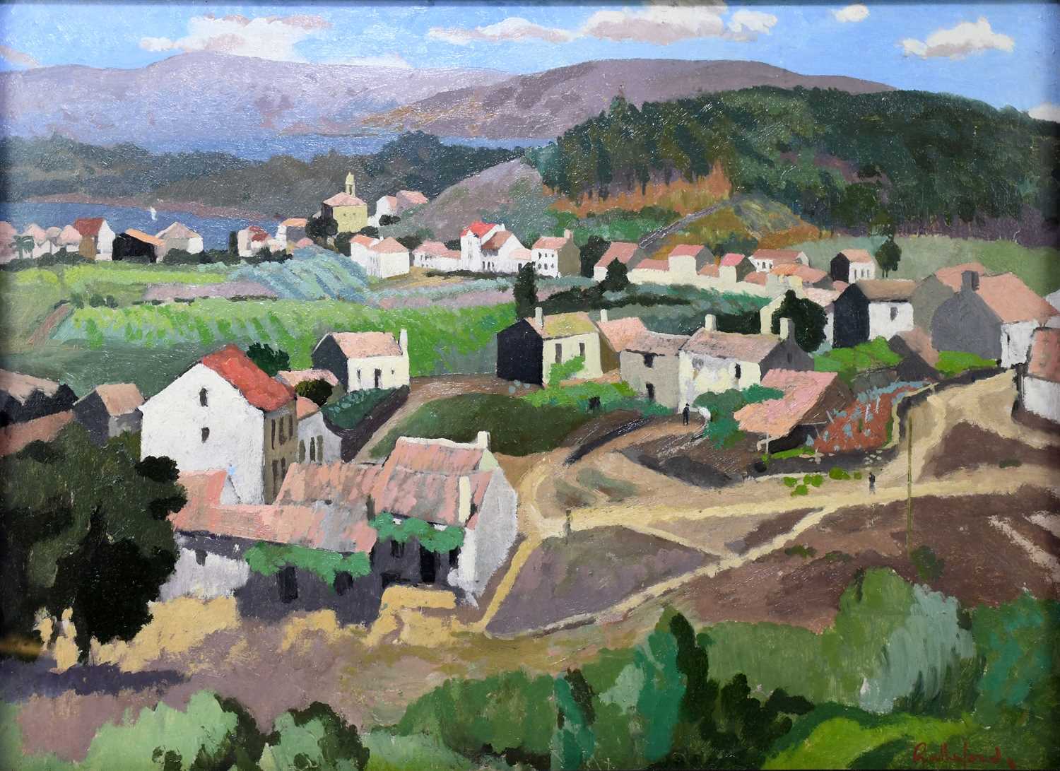 Lot 1072 - HARRY RUTHERFORD (1903-1985); oil on board