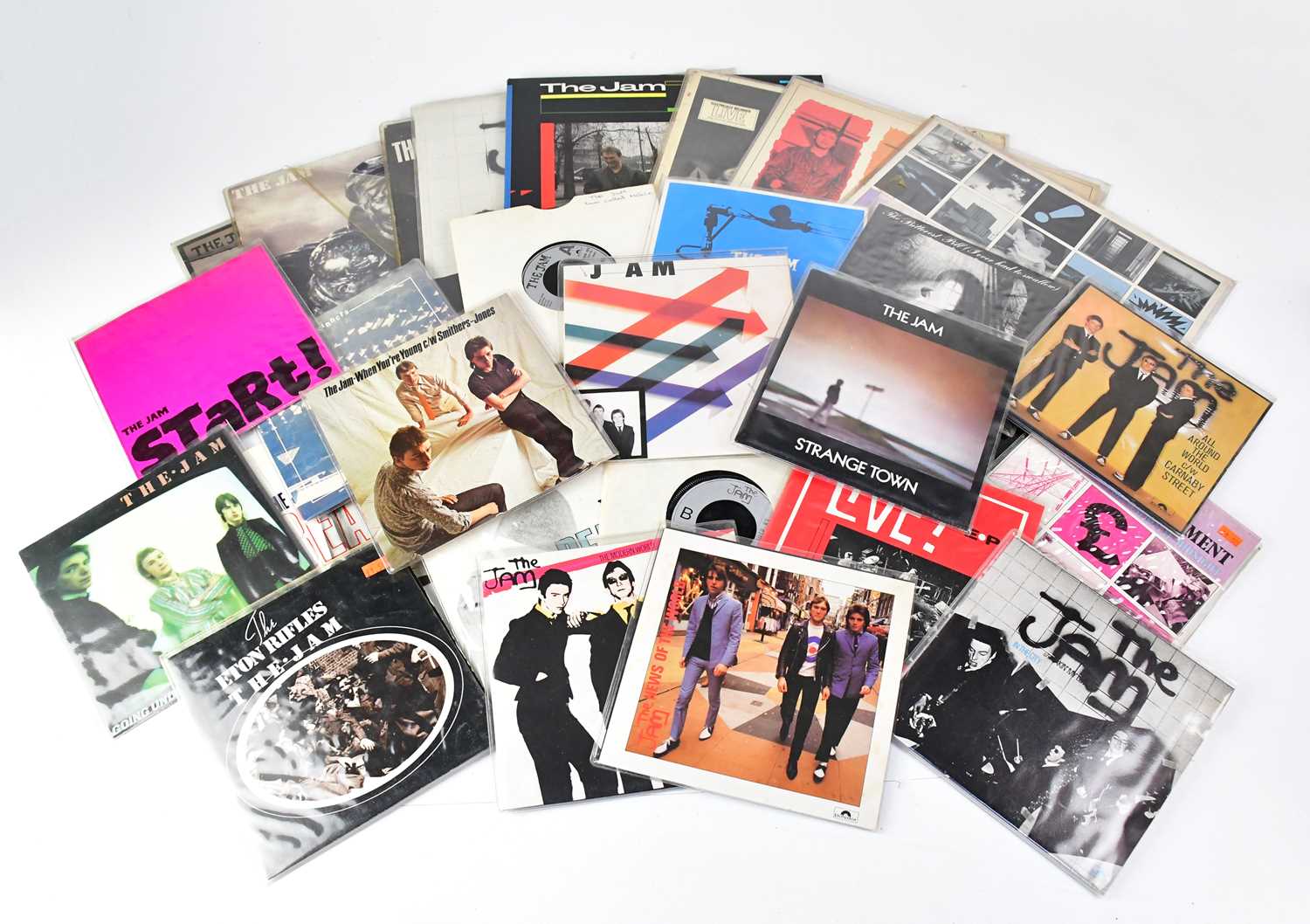 Lot 194 - THE JAM; eight albums comprising 'All Mod