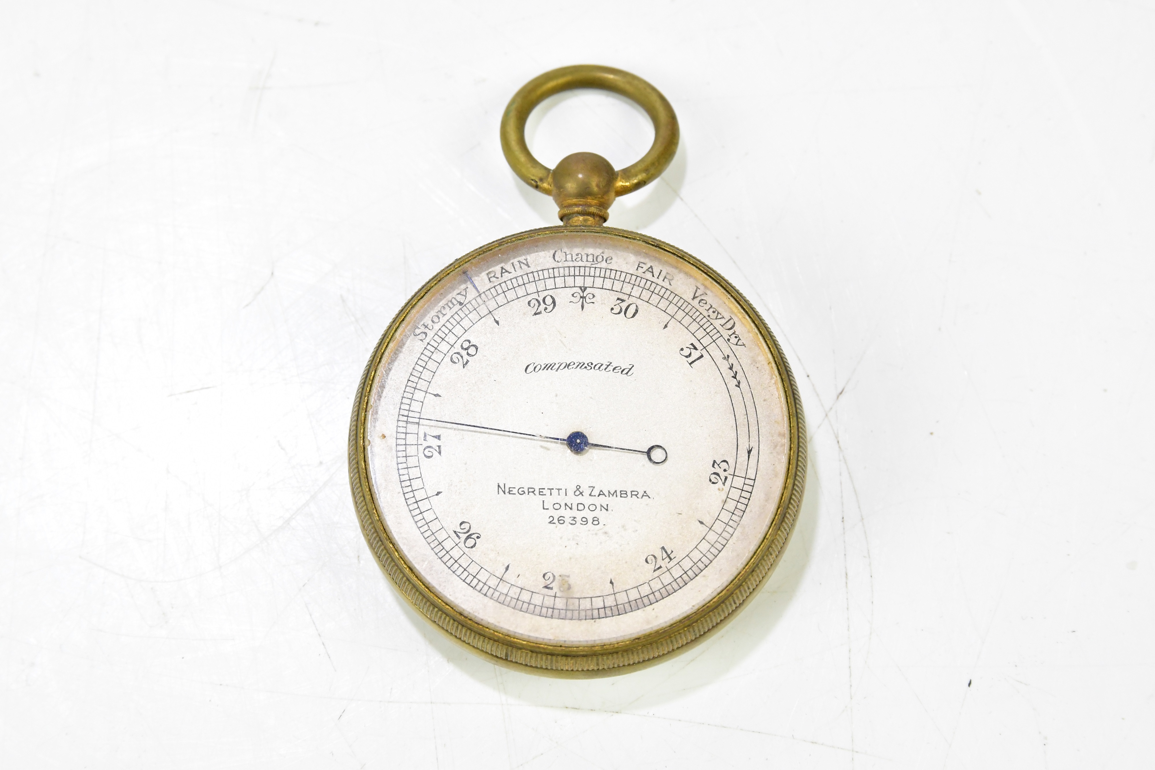 Lot 1571 - CASELLA, LONDON; a brass cased pocket