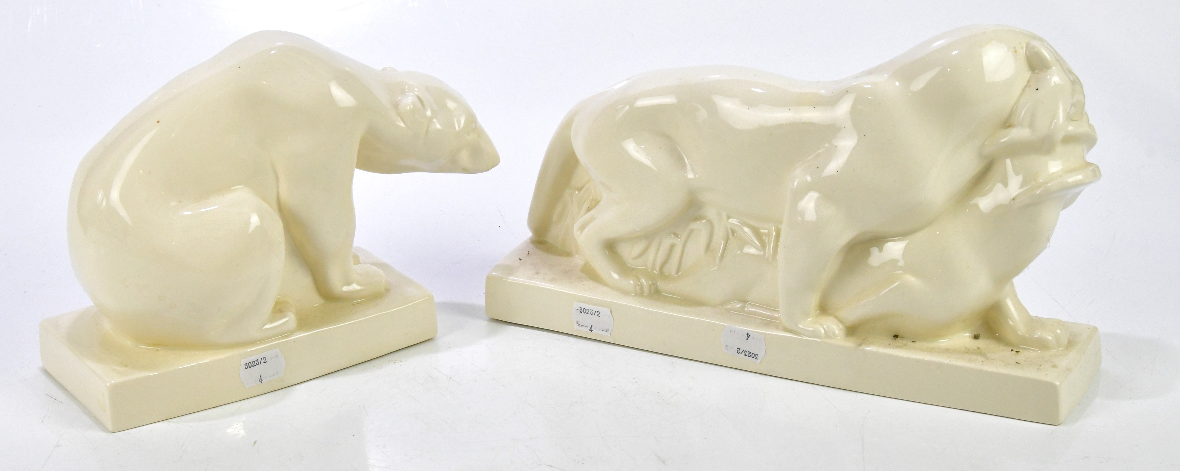 Lot 2167 - JOHN SKEAPING FOR WEDGWOOD; a straw glazed
