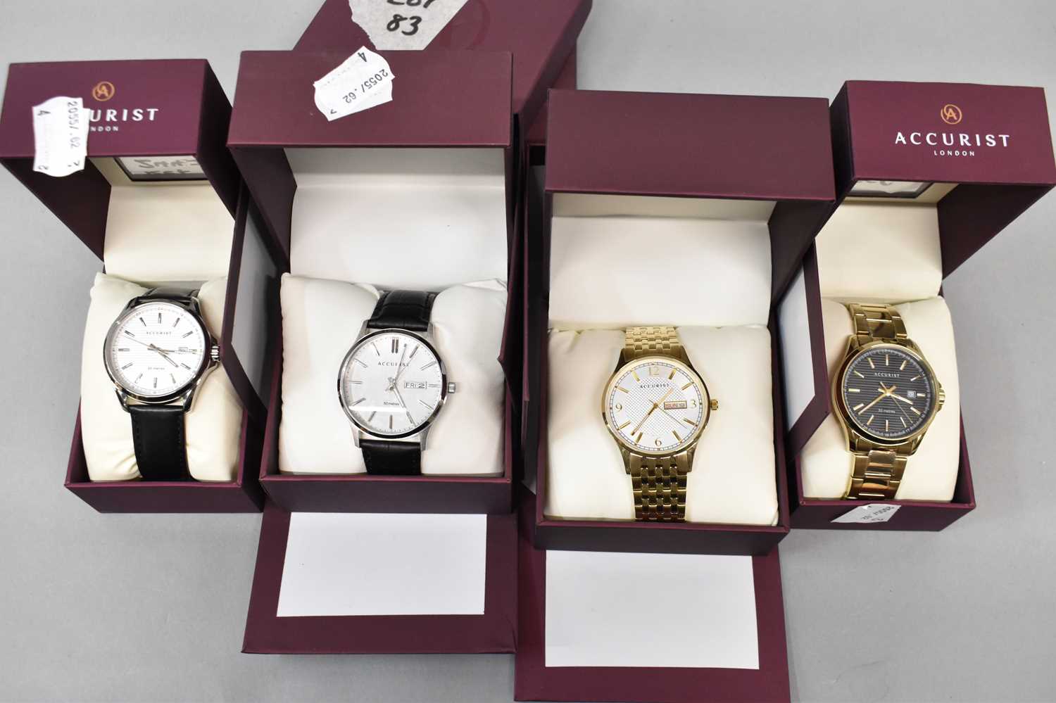 Lot 694 - ACCURIST; four lady's wristwatches in