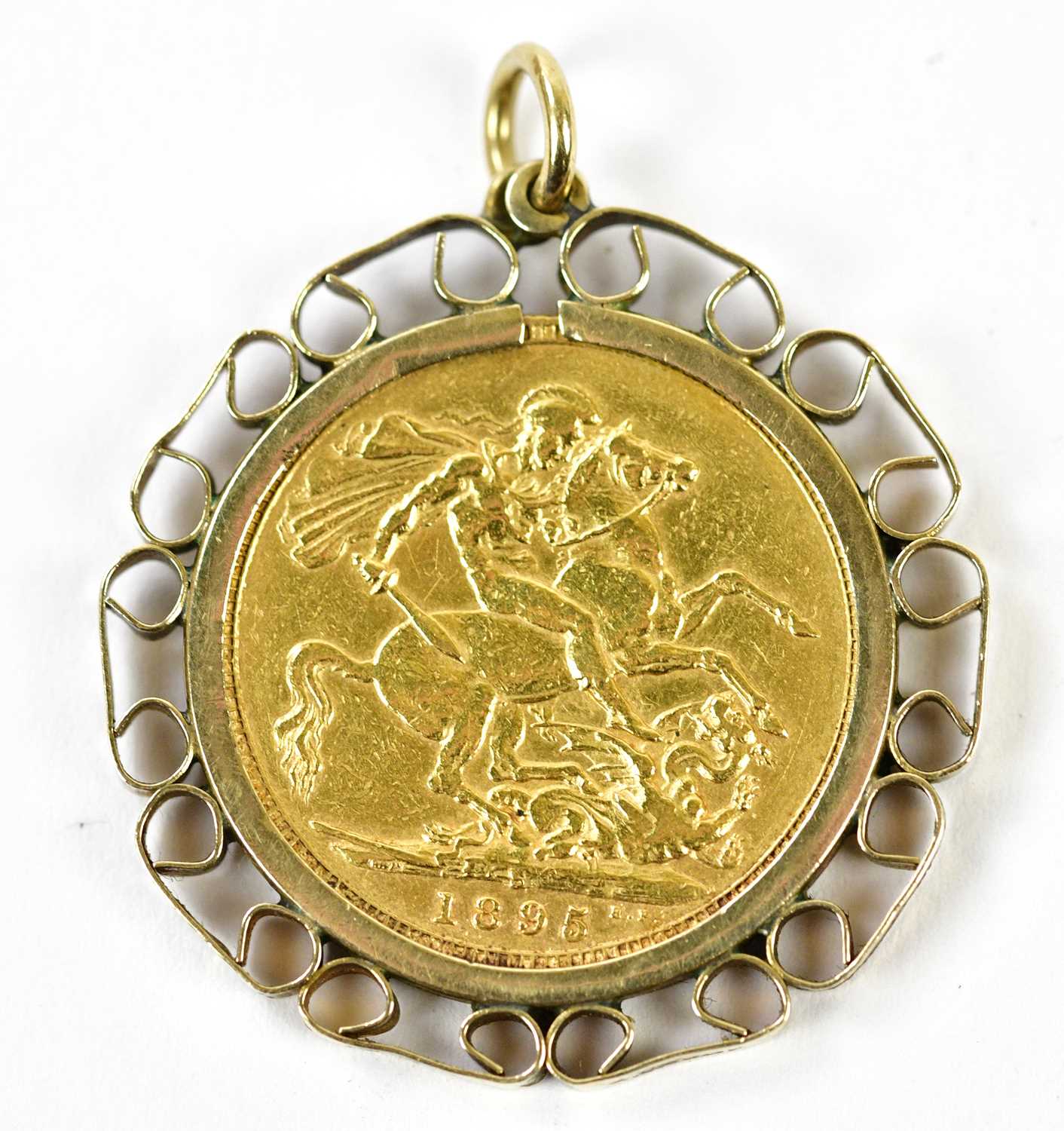 Lot 351 - A Victorian full sovereign; 1895, old head,