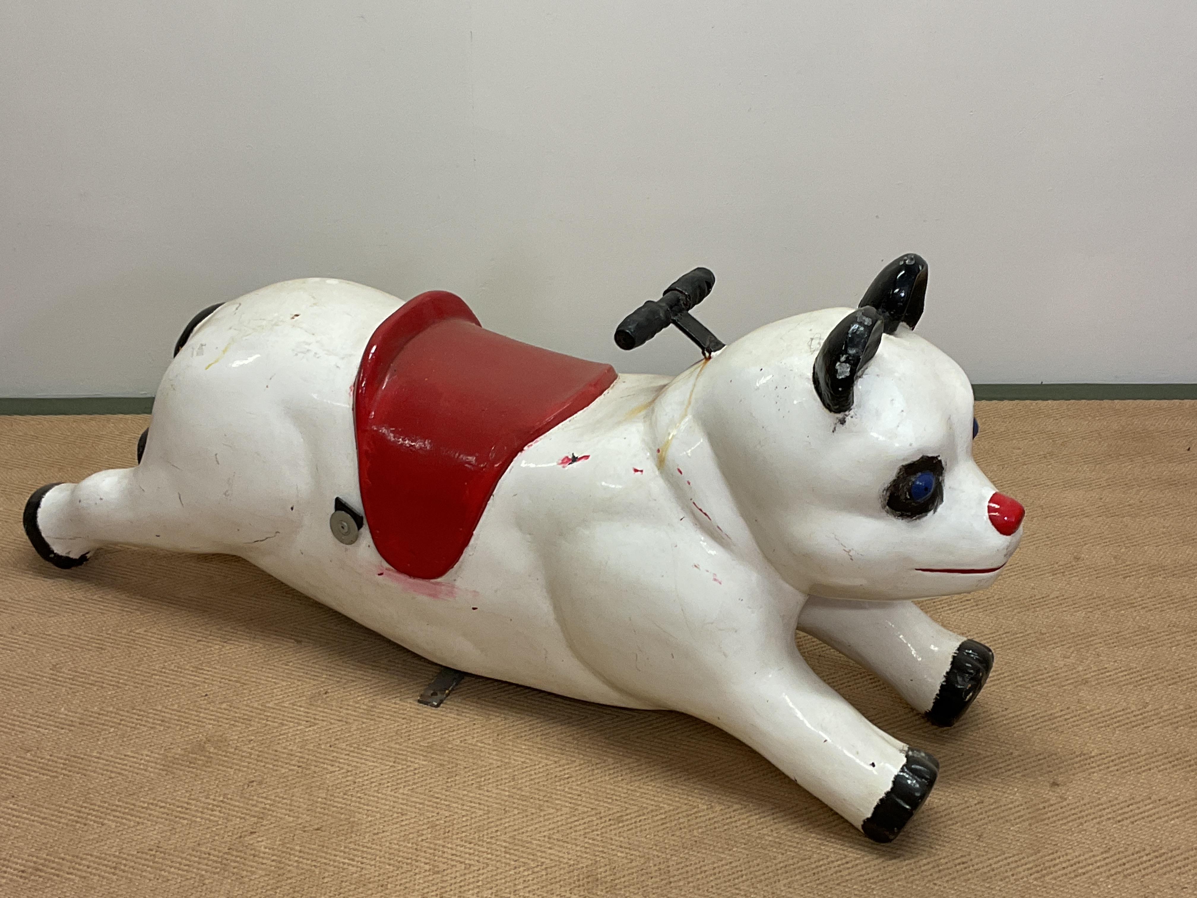 Lot 16 - A 1970's fairground carousel panda, height