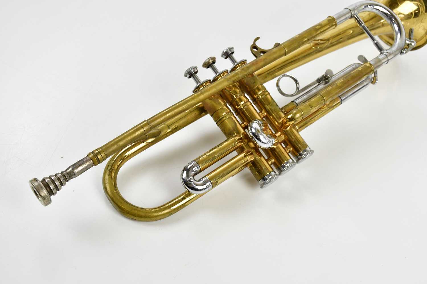 Lot 1300 - ANTOINE COURTOIS; a brass cased trumpet,