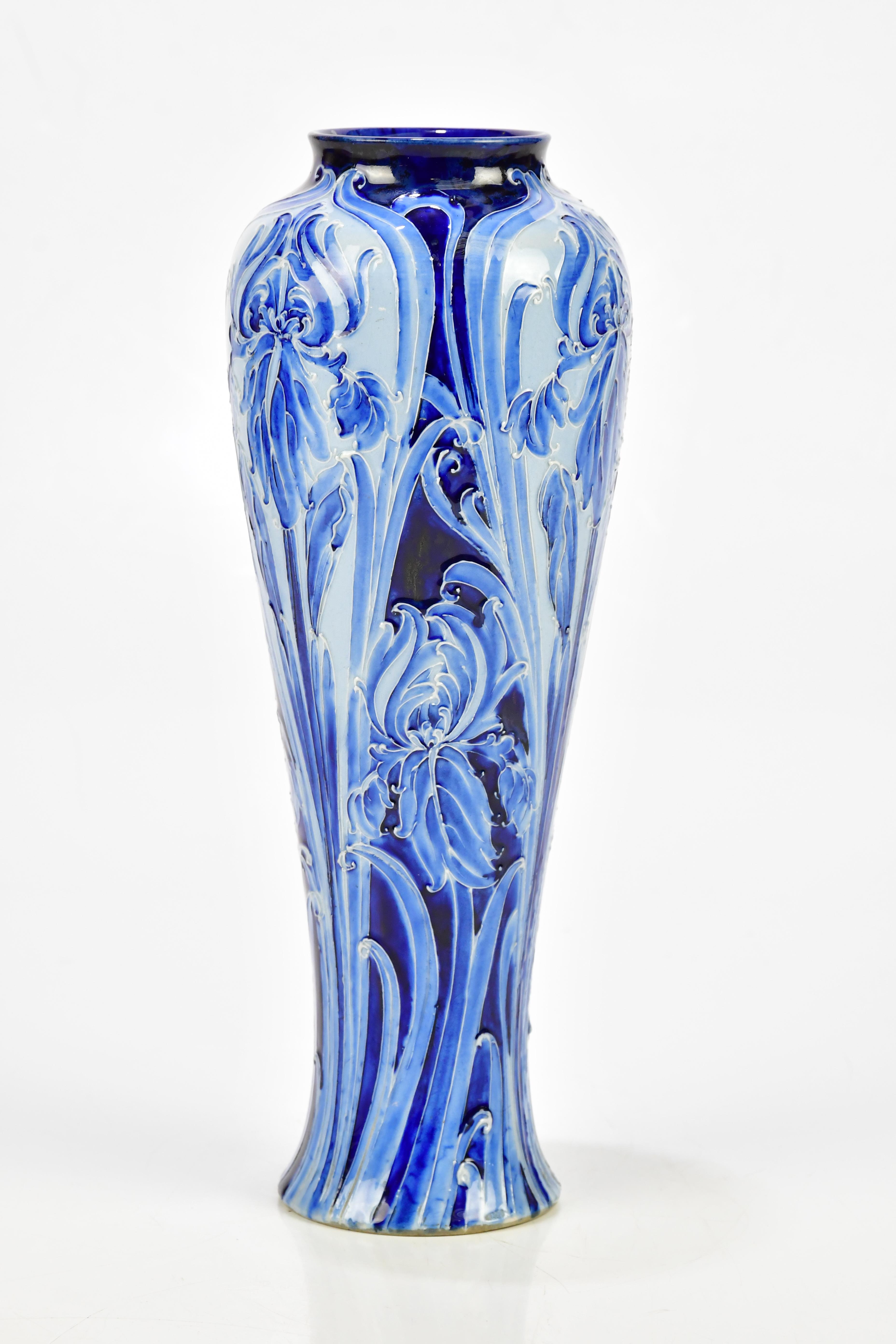 Lot 81 - WILLIAM MOORCROFT; a large Florian ware vase