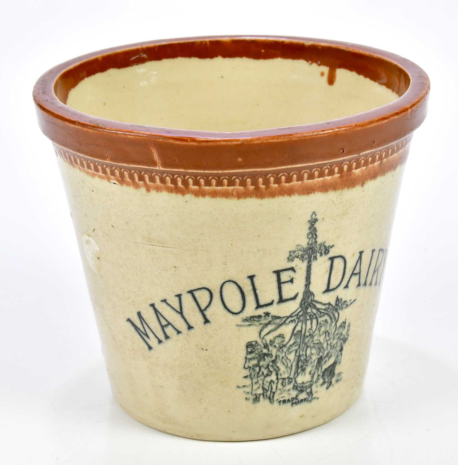 Lot 1346 - A Maypole Dairy advertising 4lb butter