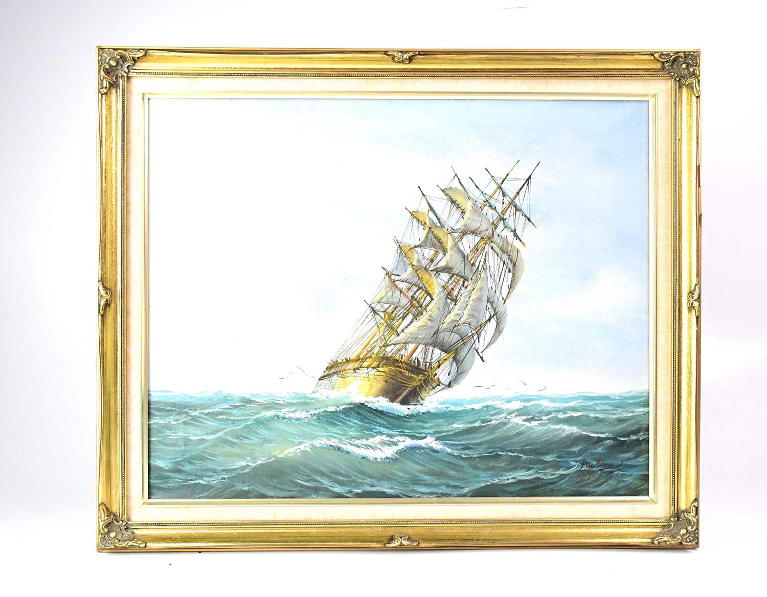 Lot 185 - AMBROSE (20th century); oil on canvas,