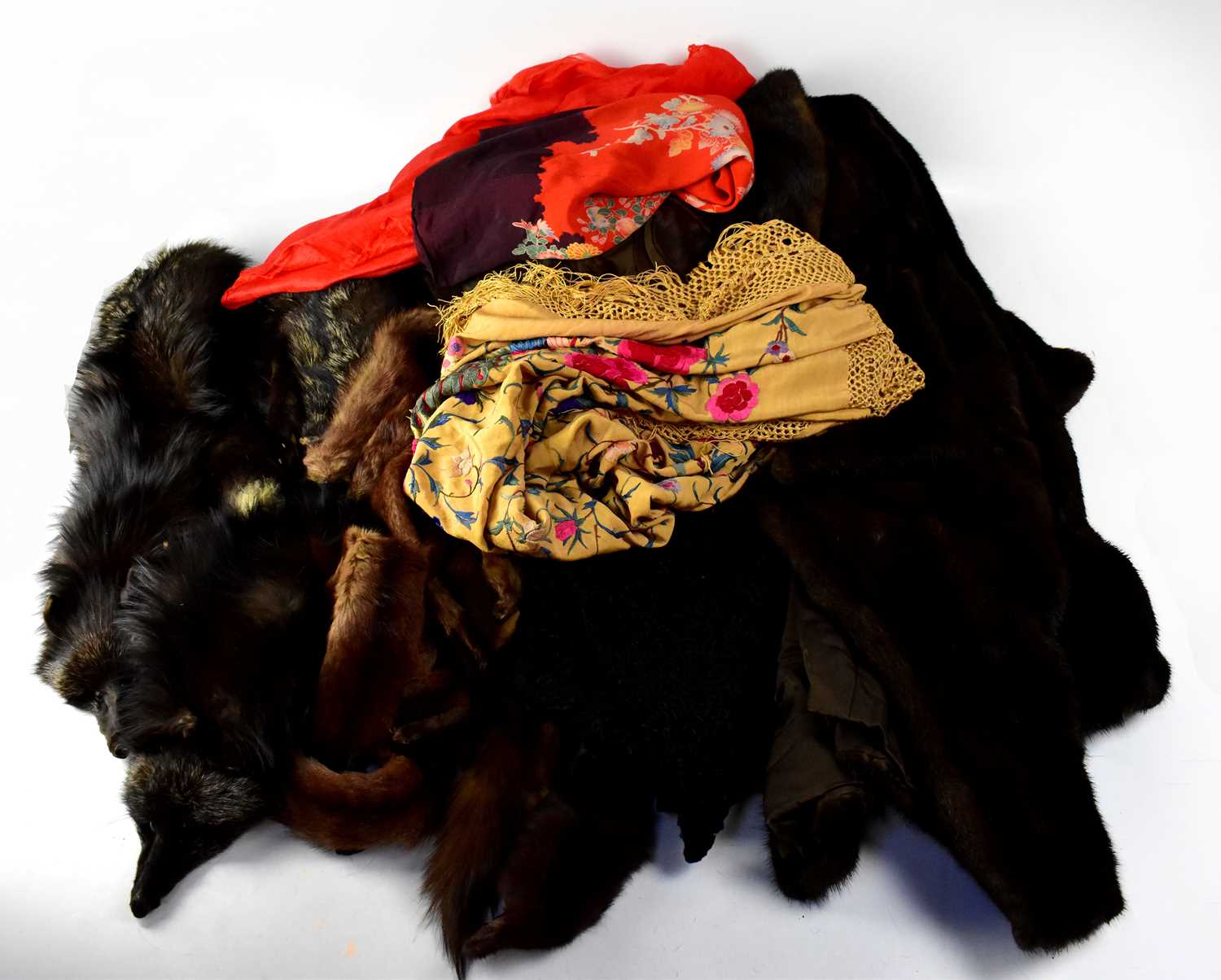 Lot 207 - Two dark brown fur coats