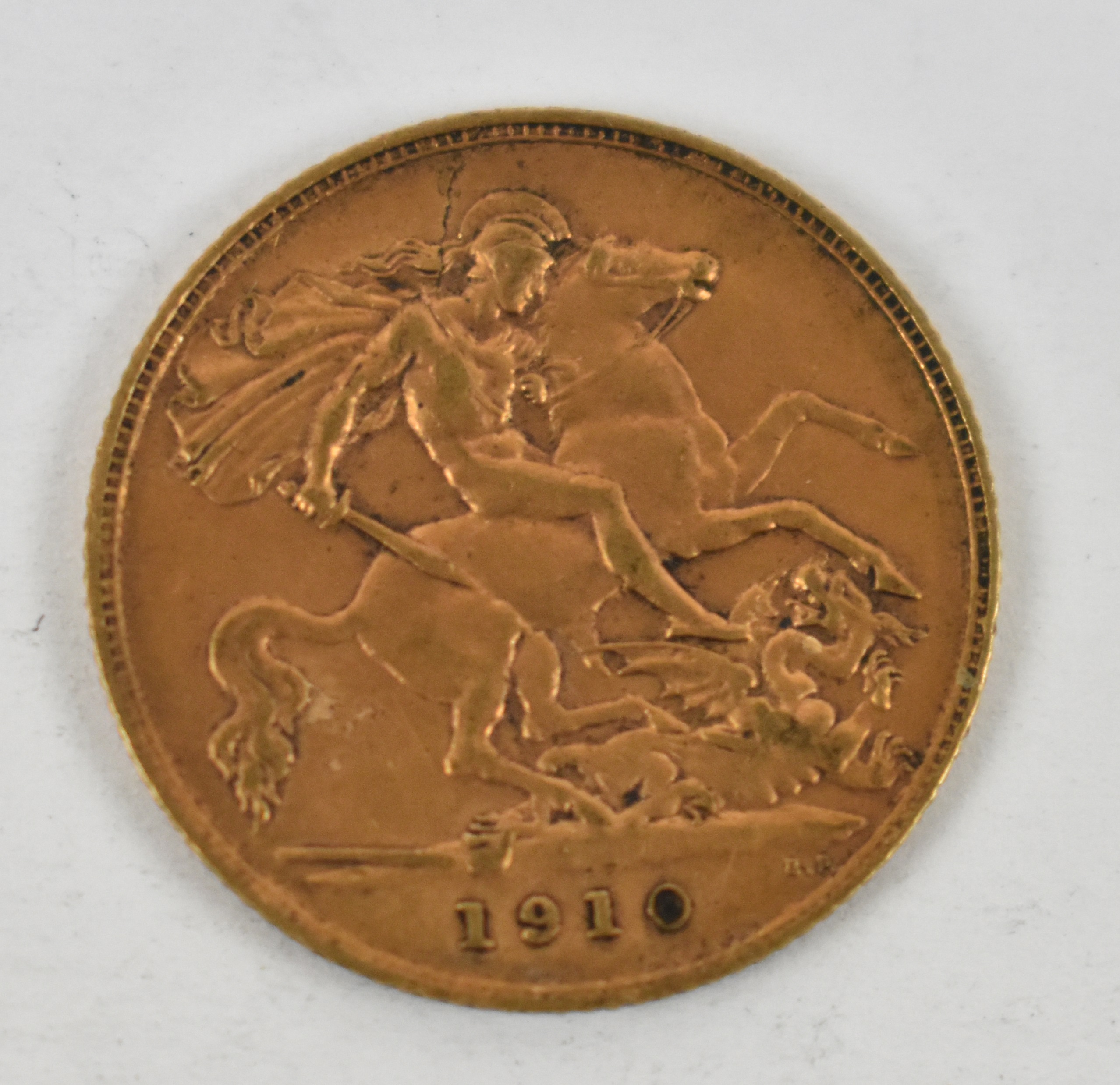 Lot 850 - An Edward VII 1910 half sovereign.