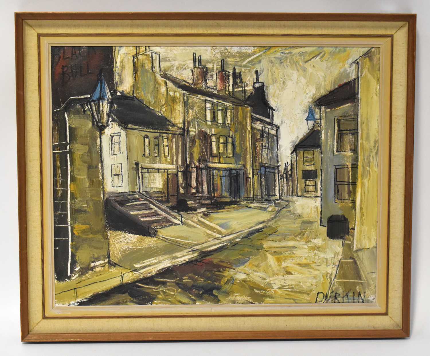 Lot 534 - TOM DURKIN (1928-1990); oil on canvas,