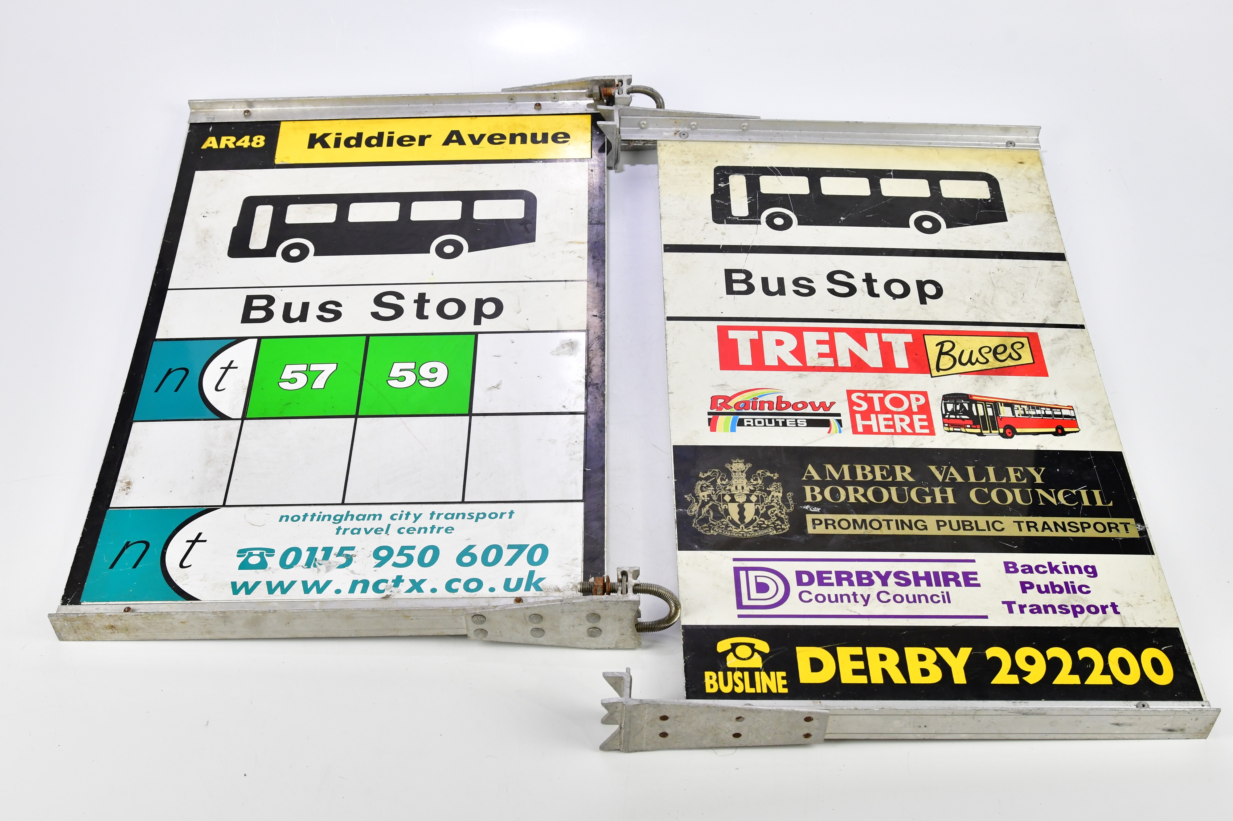 Lot 1386 - TRANSPORT INTEREST; three vintage bus stop