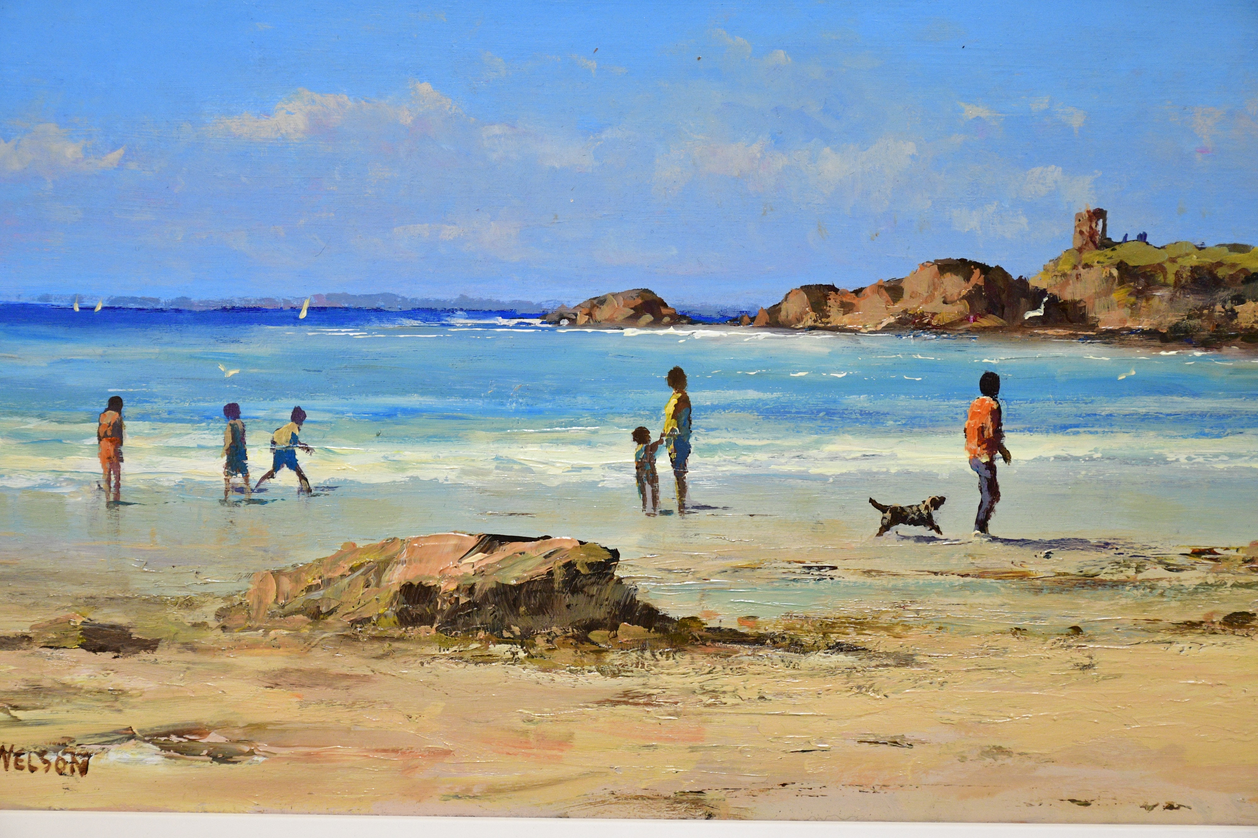 Lot 275 - ALLAN NELSON (born 1944); oil on board,