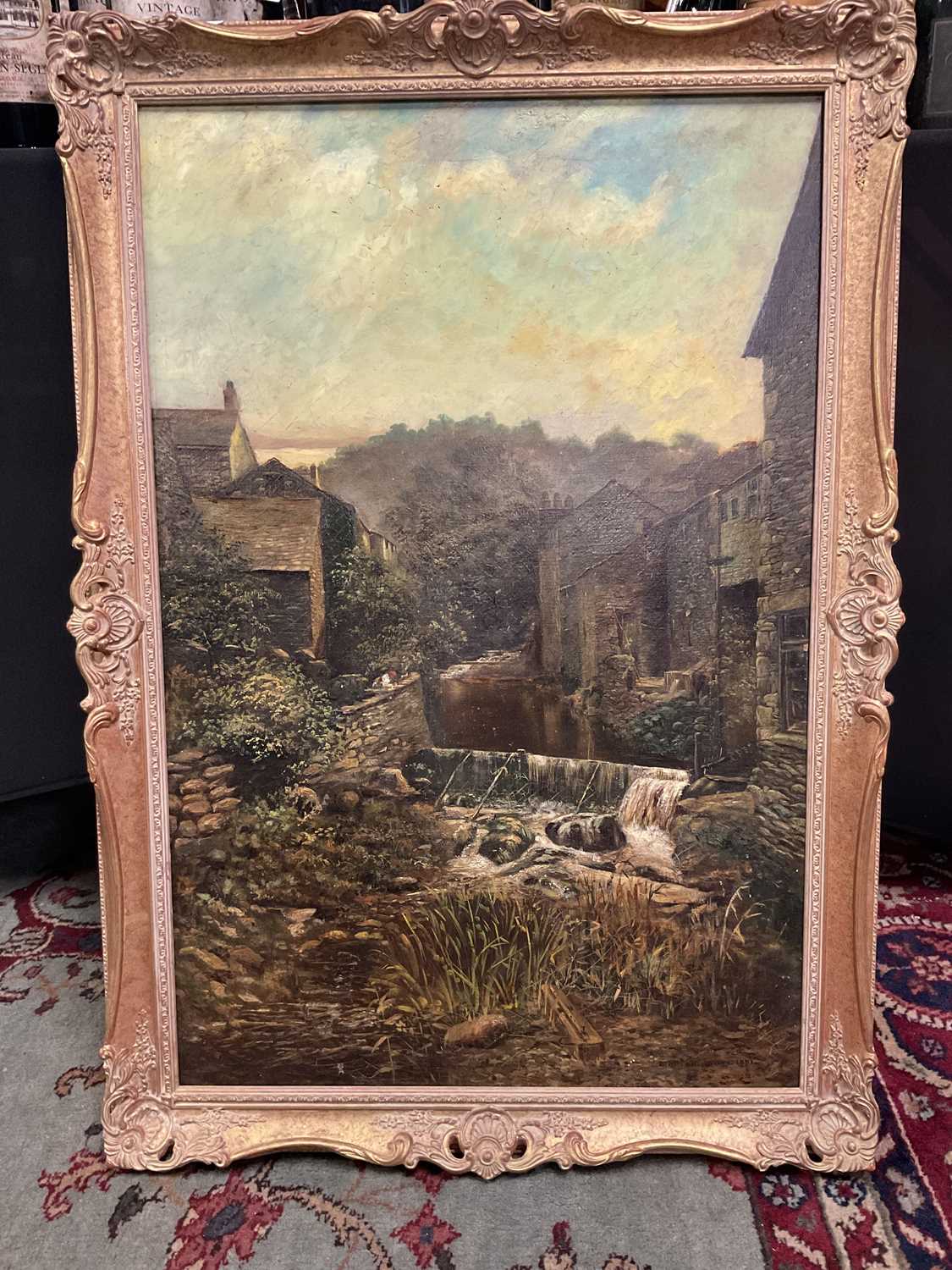 Lot 6309 - WILLIAM WARREN; oil on canvas, mill scene,