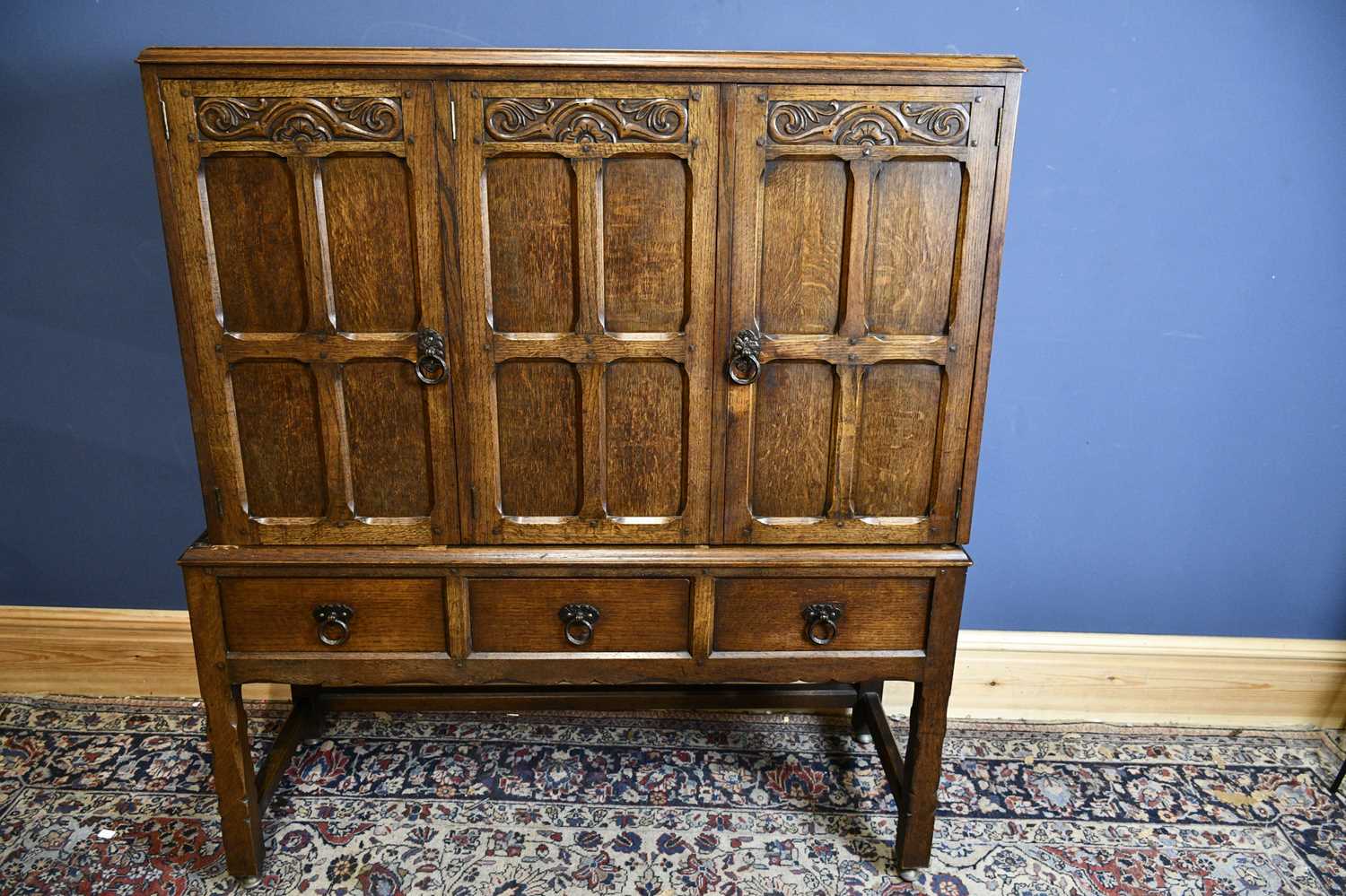 Lot 6511 - WARING & GILLOW; an early 20th century oak