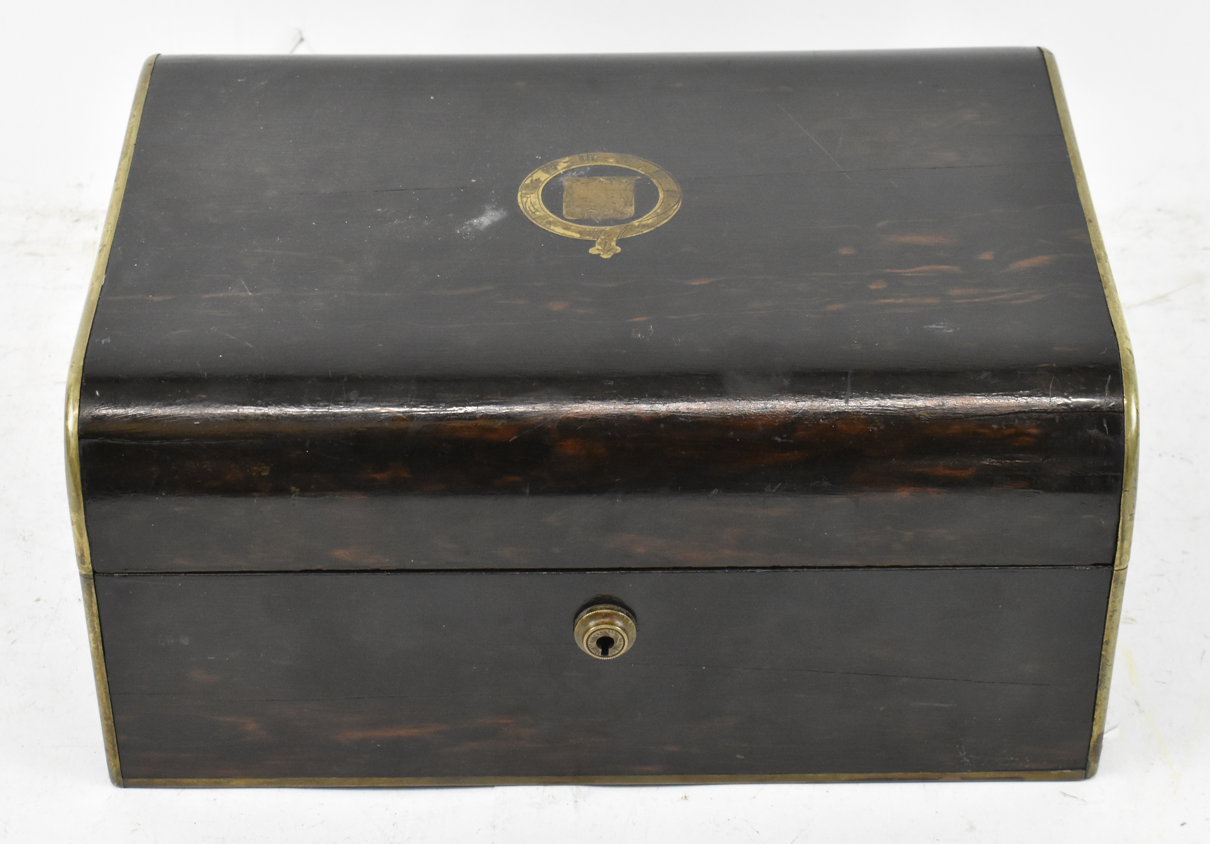 Lot 363 - A Victorian coromandel casket, the hinged