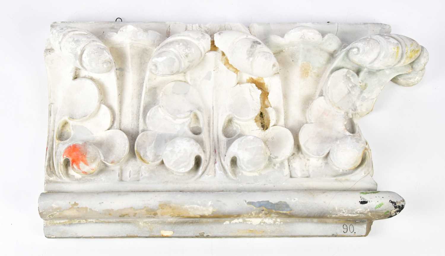 Lot 1475 - An interesting French plaster frieze