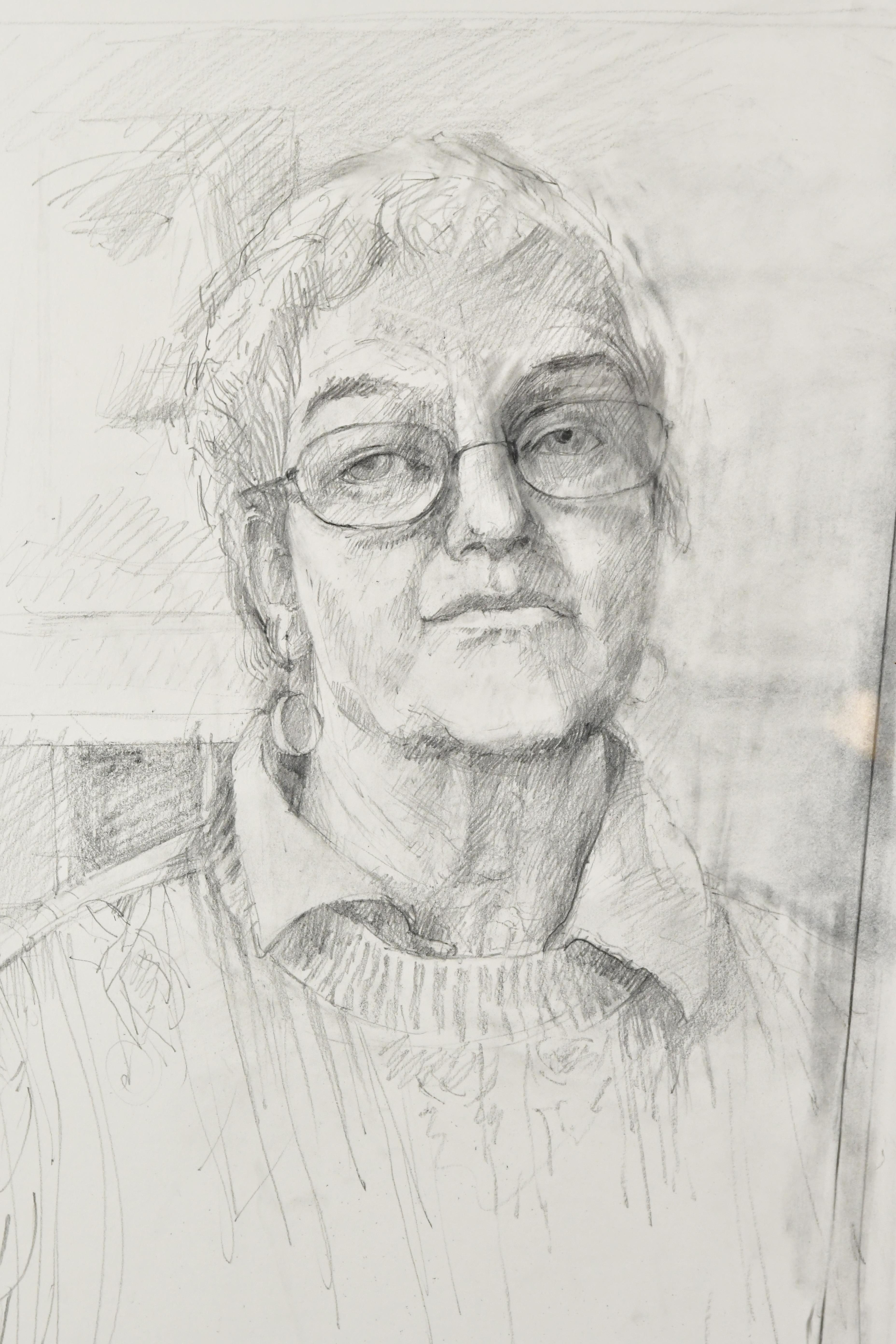 Lot 6095 - AUDREY WALKER (1928-2020); pencil, 'Self